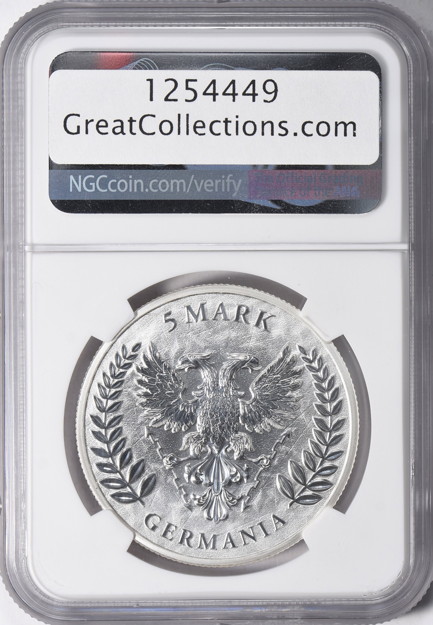 Germania 2021 Silver 5 Marks Lady Germania Private Fantasy Issue NGC MS ...