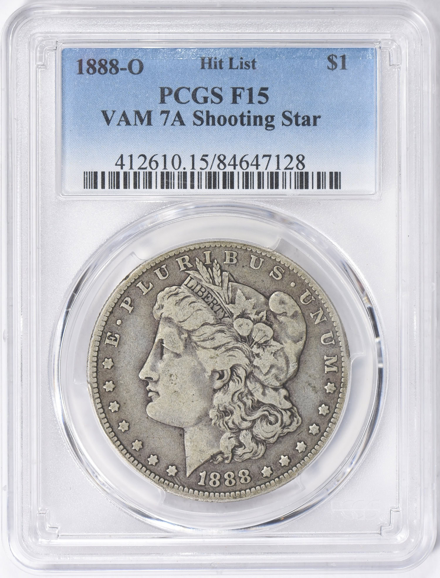 1888-O Morgan Silver Dollar VAM-7A Shooting Star Hit List PCGS F-15 ...