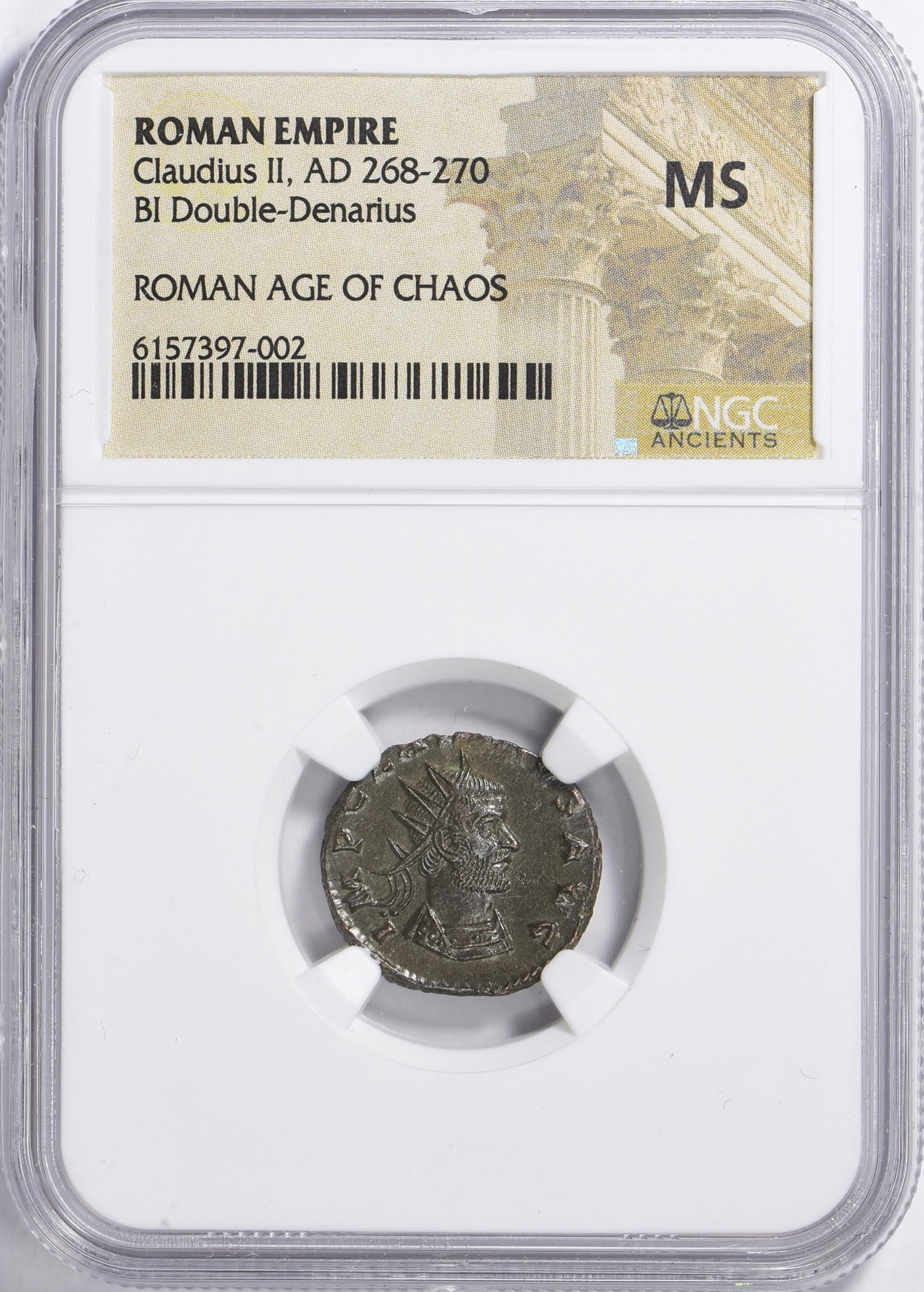 Ancient Roman Empire, Claudius II Gothicus (A.D. 268-270) A.D. 270 BI ...