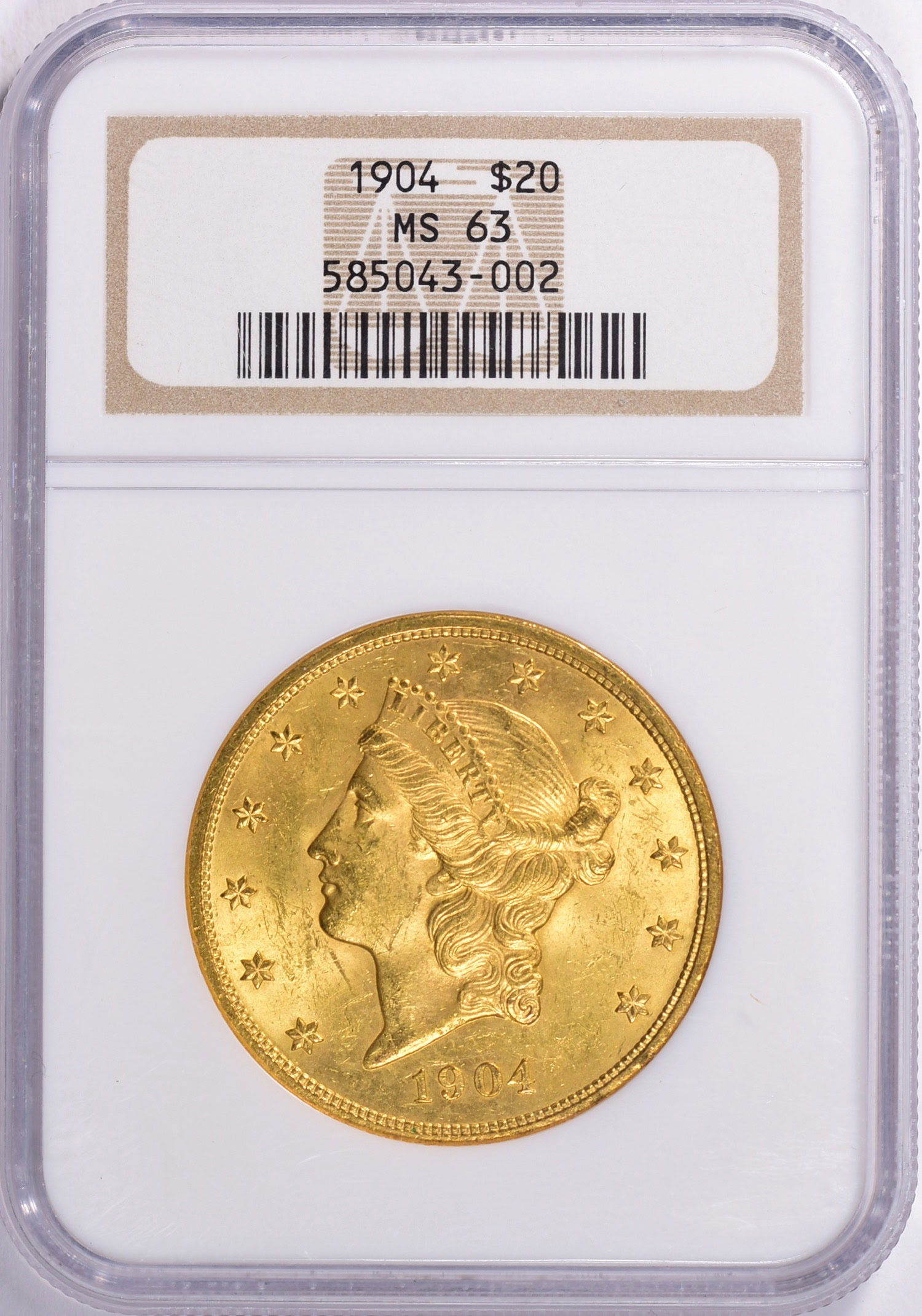 1904 Liberty Gold Double Eagle NGC MS-63 (Item 1260902) | GreatCollections Coin Auctions