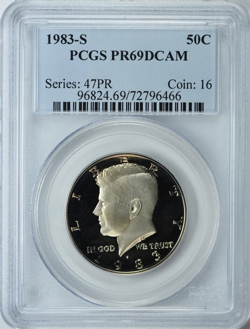 1983-S Kennedy Half Dollar PCGS Proof-69 DCAM (Item 12702) | GreatCollections Coin Auctions
