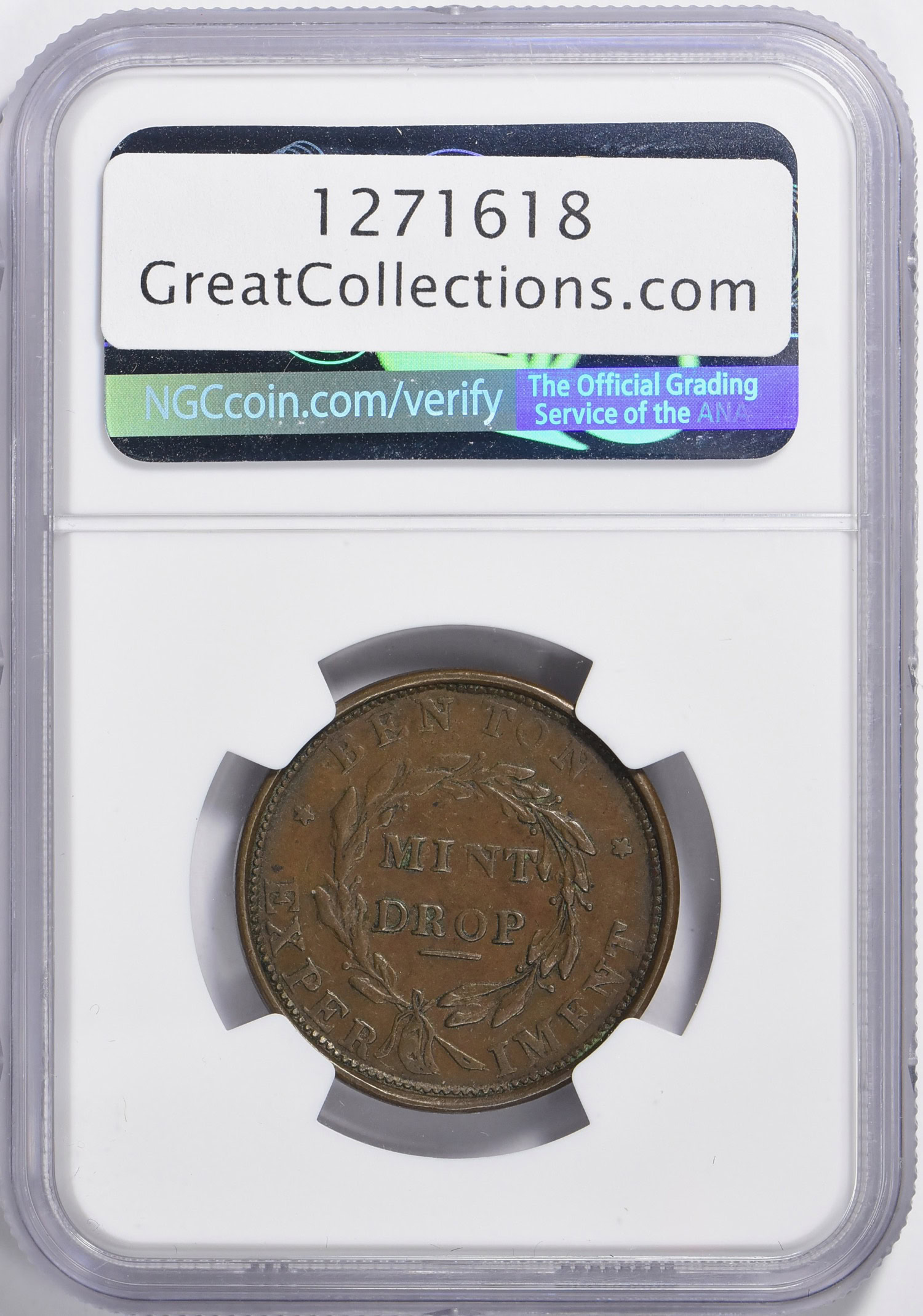 1838 Mint Drop - Loco Foco Hard Times Token HT-63 NGC AU-58 BN (Item ...
