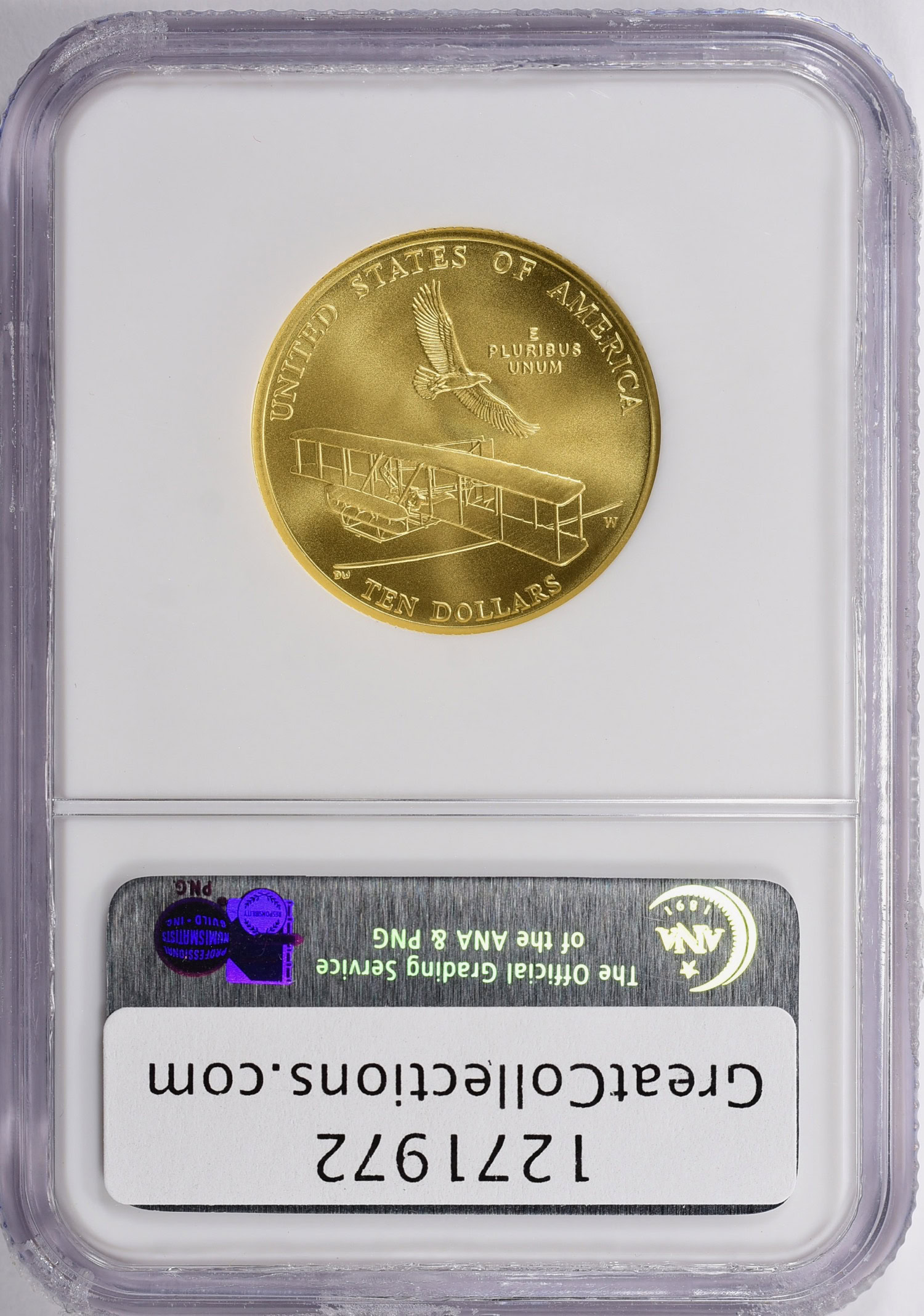2003-W First Flight Centennial Gold $10 NGC MS-70 (Item 1271972 ...