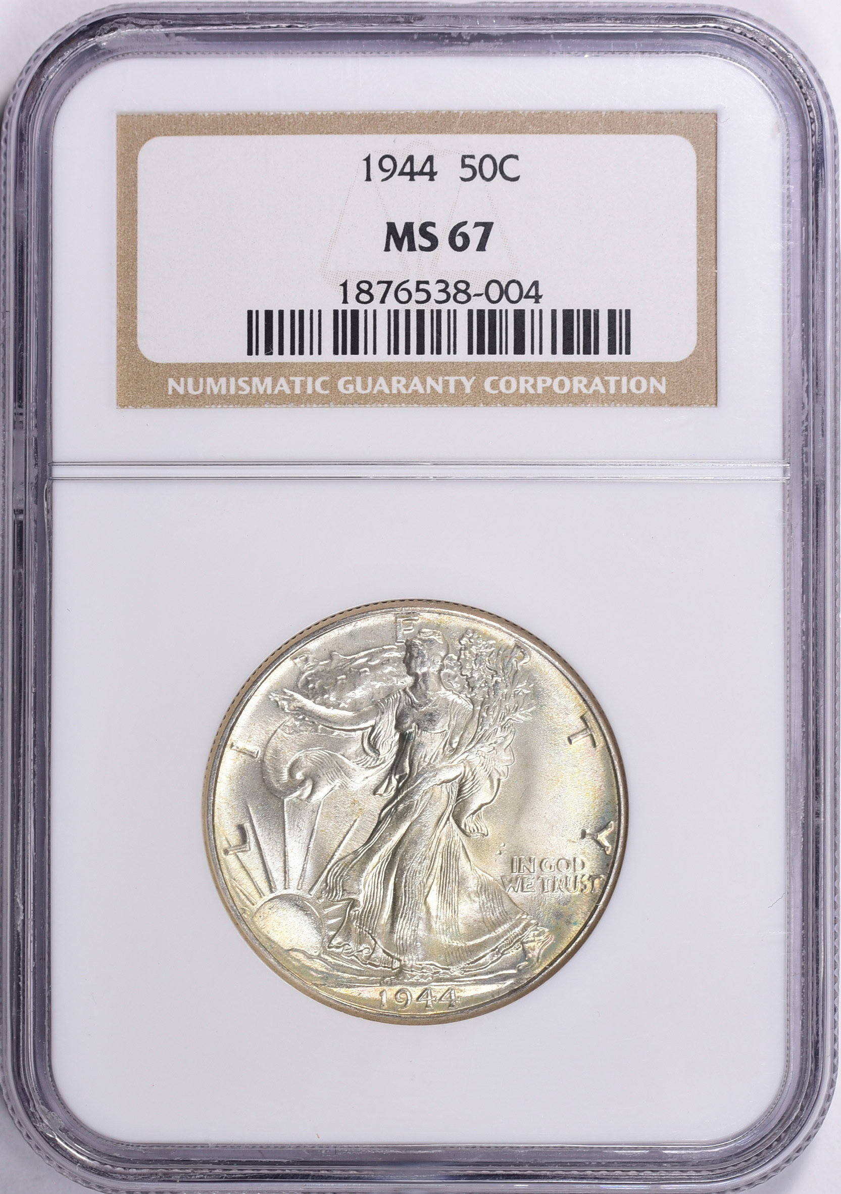 1944 Walking Liberty Half Dollar NGC MS-67 (Item 1273580) | GreatCollections Coin Auctions