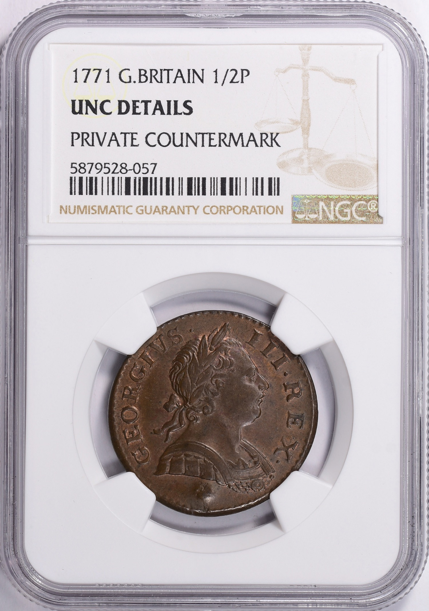 Great Britain 1771 1/2 Penny S-3774 NGC Unc Details (Item 1276050 ...
