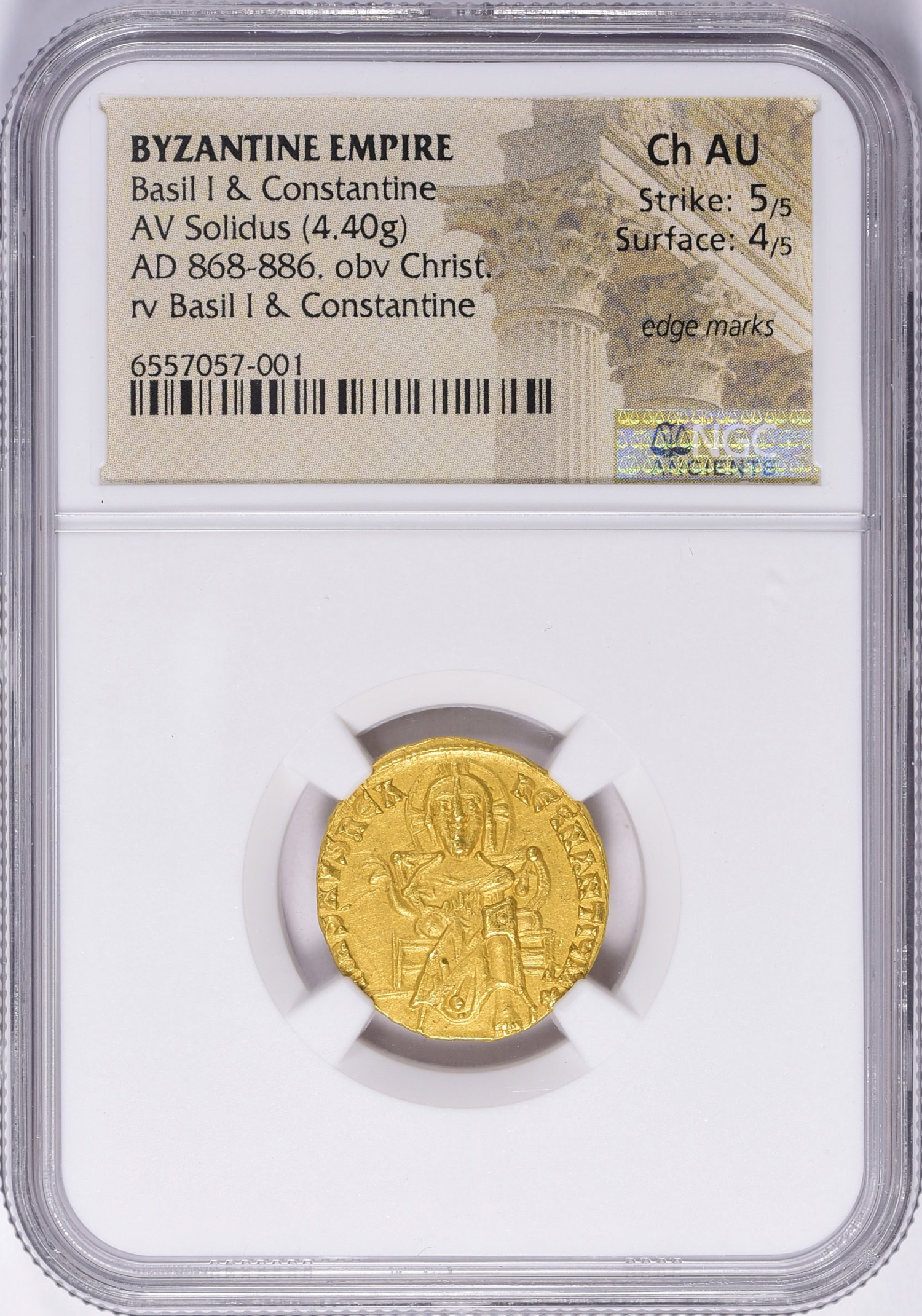 Ancient Byzantine Empire, Basil I & Constantine (A.D. 867-886) c.A.D ...