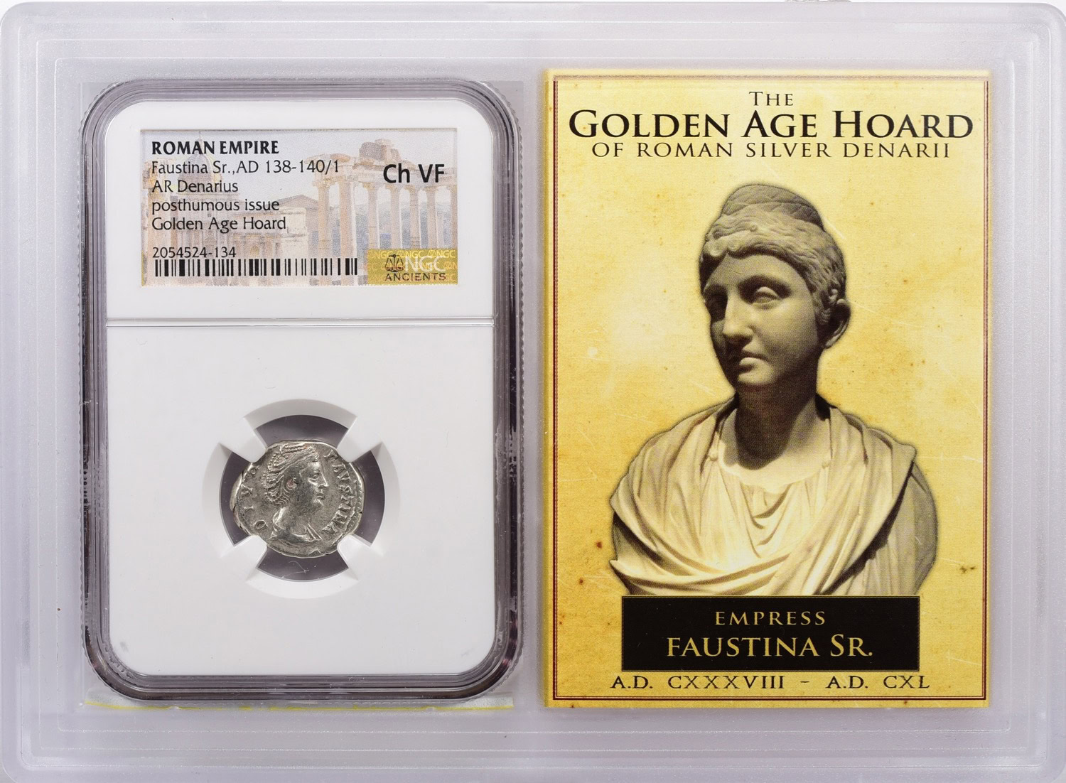 Ancient Roman Empire, Diva Faustina Senior (Died c.A.D. 140-141) AR ...
