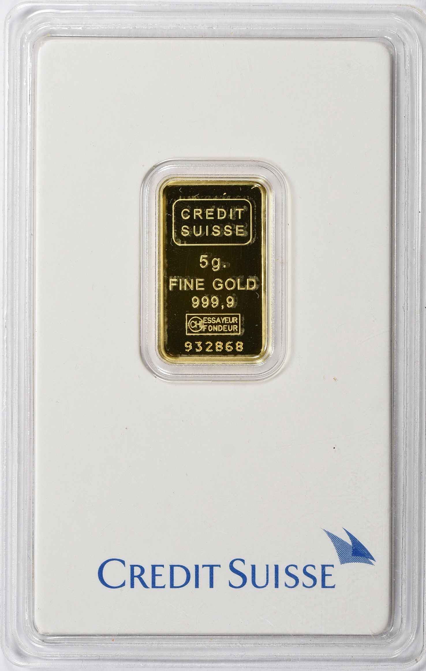 Switzerland ND Gold 5gms Ingot/Bar Uncertified in Card of Issue (AGW ...