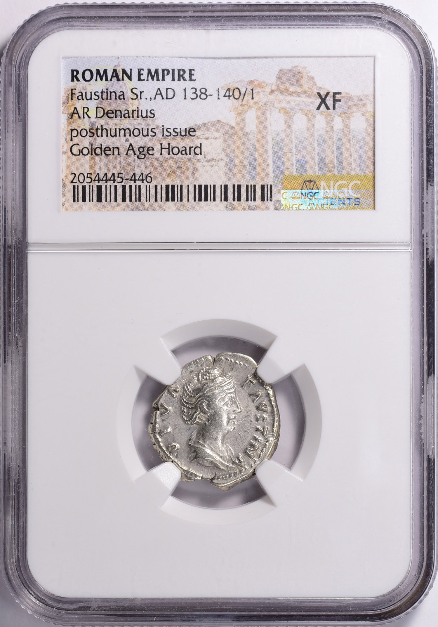 Ancient Roman Empire, Diva Faustina Senior (Died A.D. 141) c.A.D. 146 ...