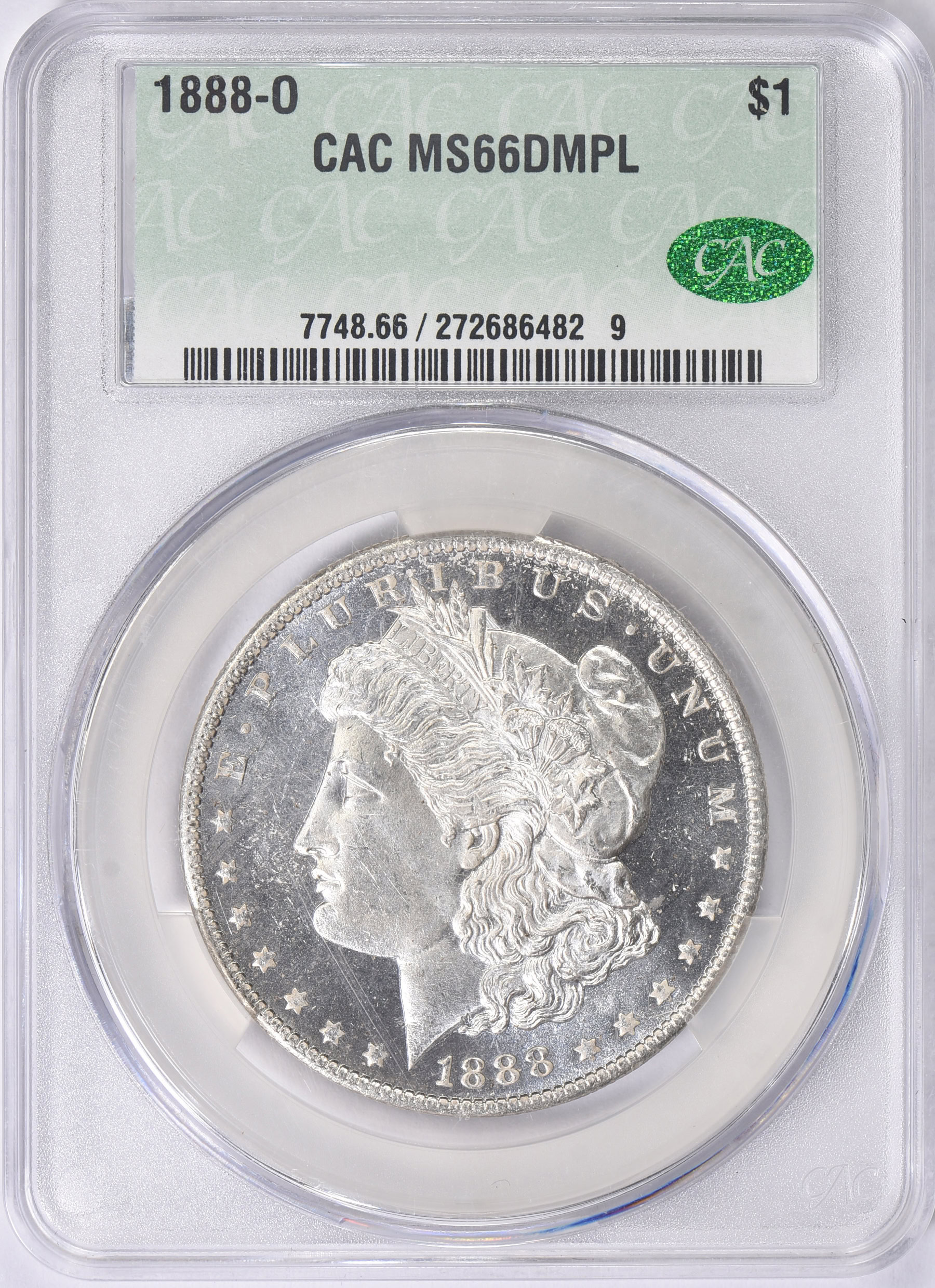 1888-O Morgan Silver Dollar CACG MS-66 DMPL (Item 1303564) | GreatCollections Coin Auctions