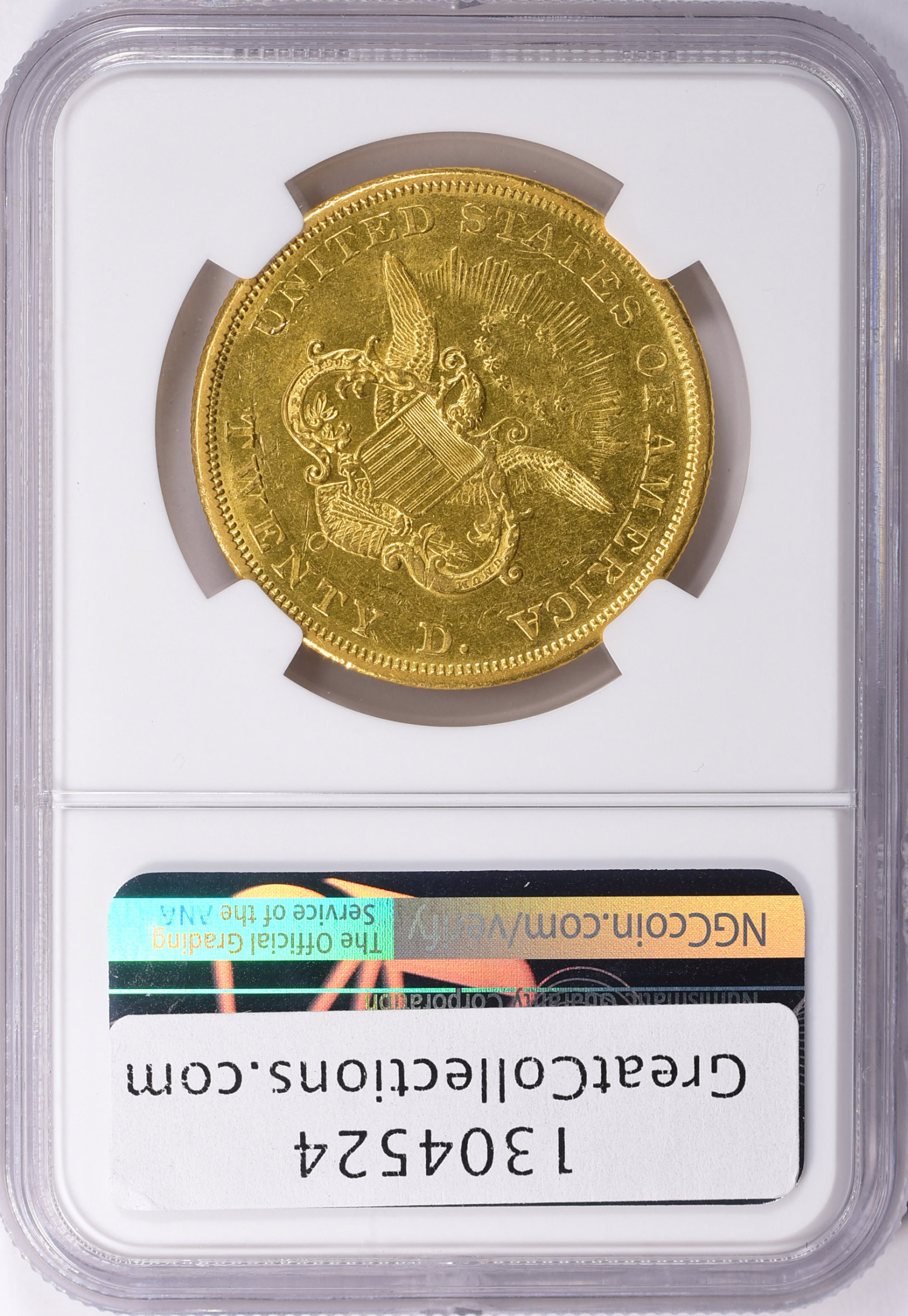 1850-O Liberty Gold Double Eagle NGC MS-61 (New Orleans Collection ...