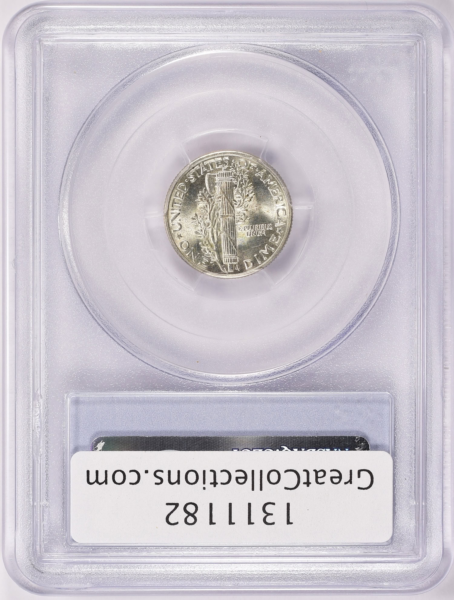 1943 Mercury Dime PCGS MS-63 (Item 1311182) | GreatCollections Coin ...