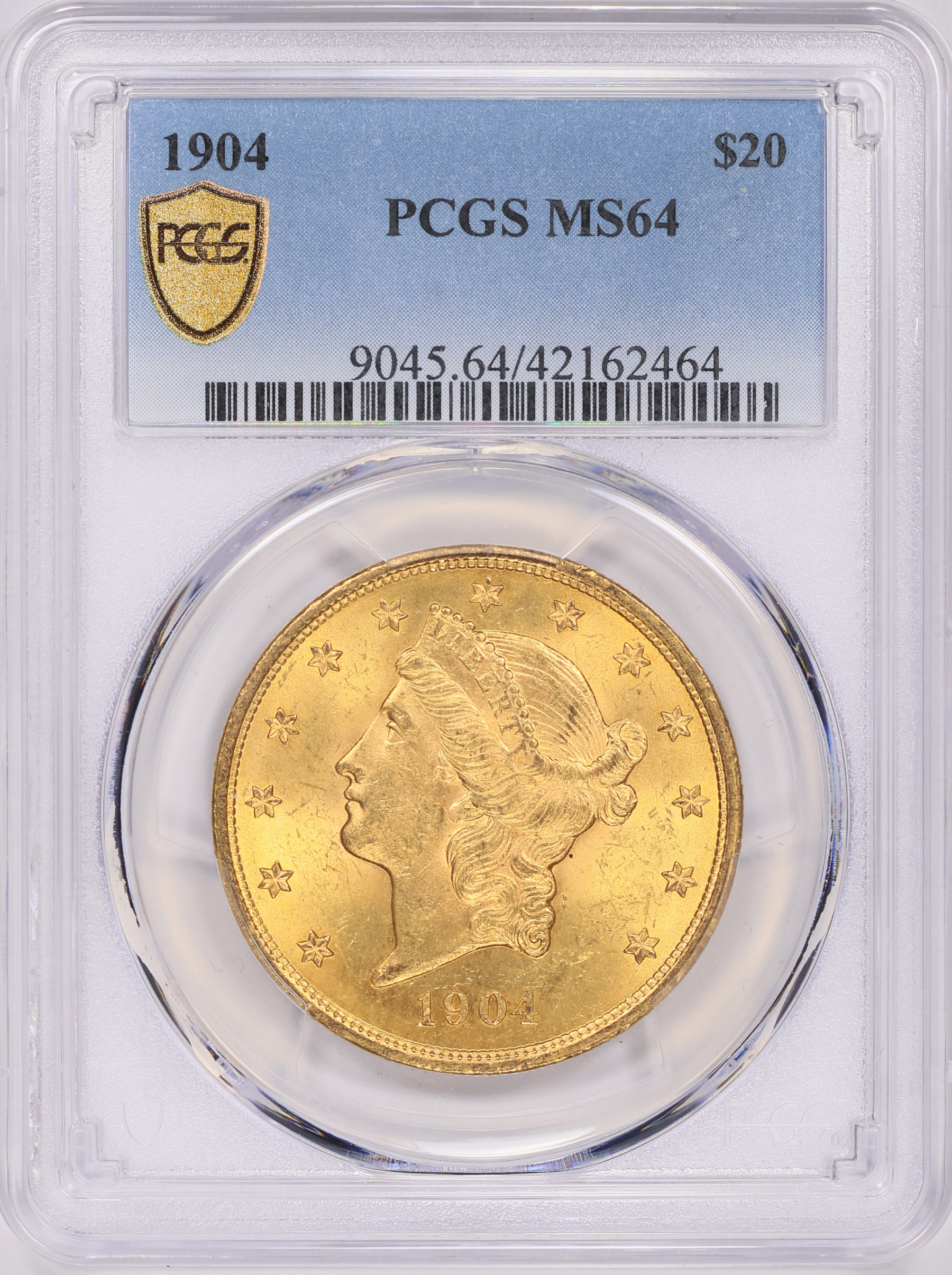 1904 Liberty Gold Double Eagle PCGS MS-64 (Item 1323253) | GreatCollections Coin Auctions