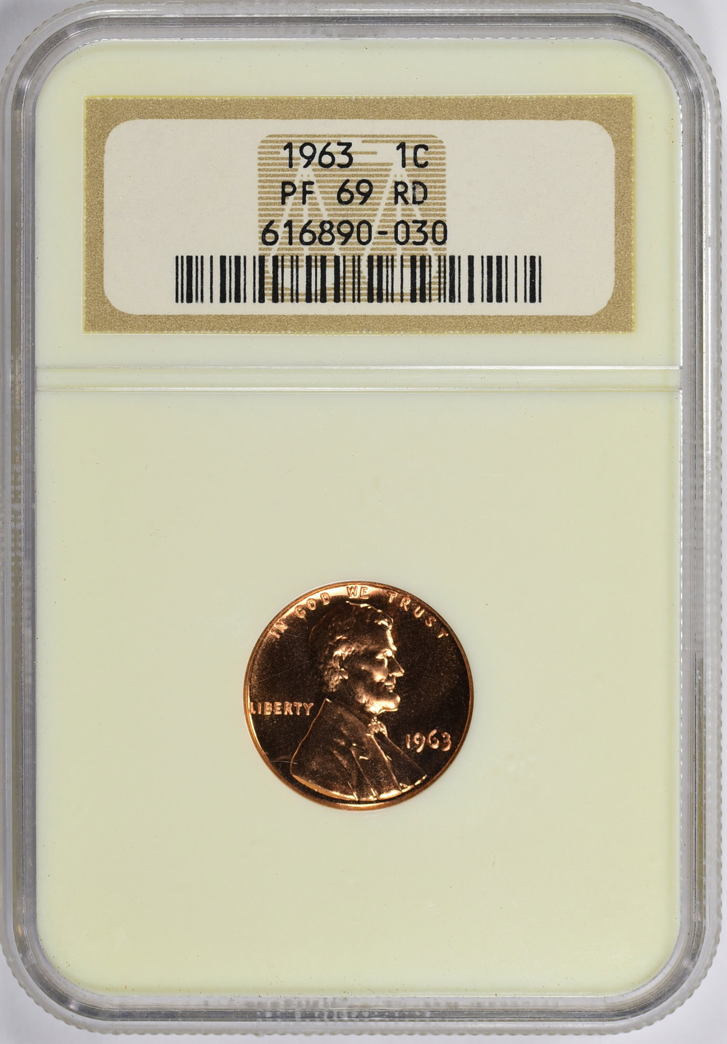 1963 Lincoln Cent NGC Proof-69 RD (Item 1323623) | GreatCollections ...