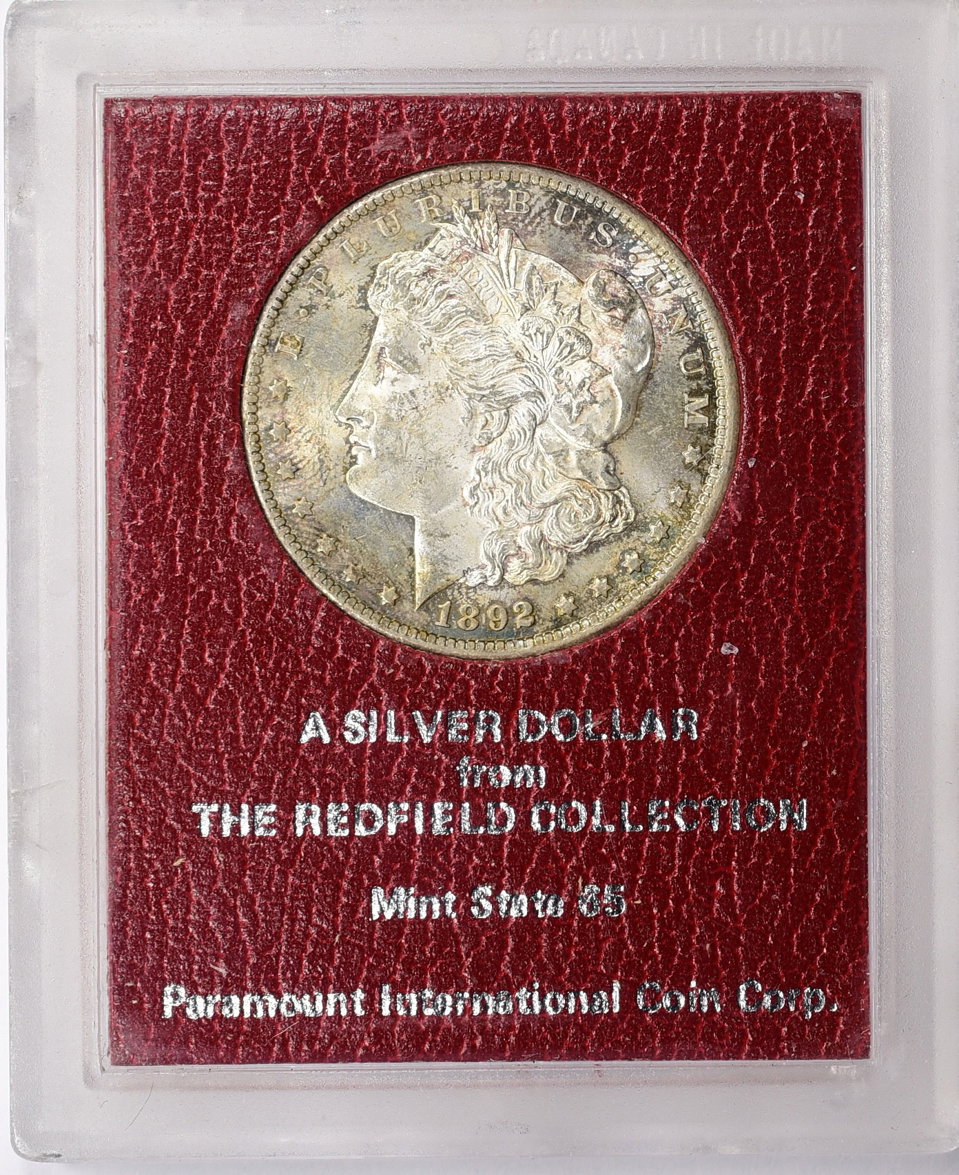 1892-CC Morgan Silver Dollar MS-65 (Redfield Collection) (Paramount ...