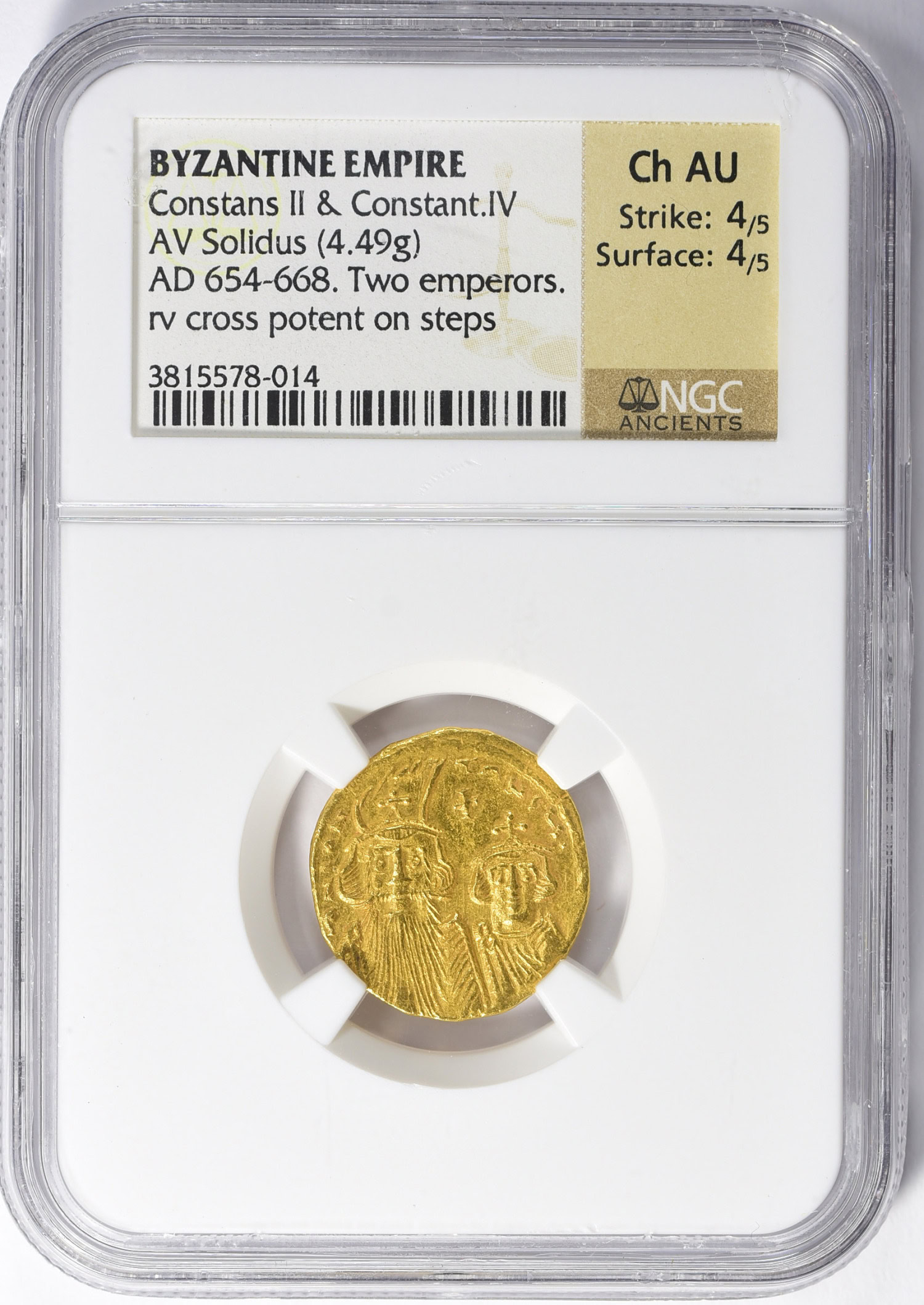 Ancient Byzantine Empire, Constans II With Constantine IV, Heraclius ...