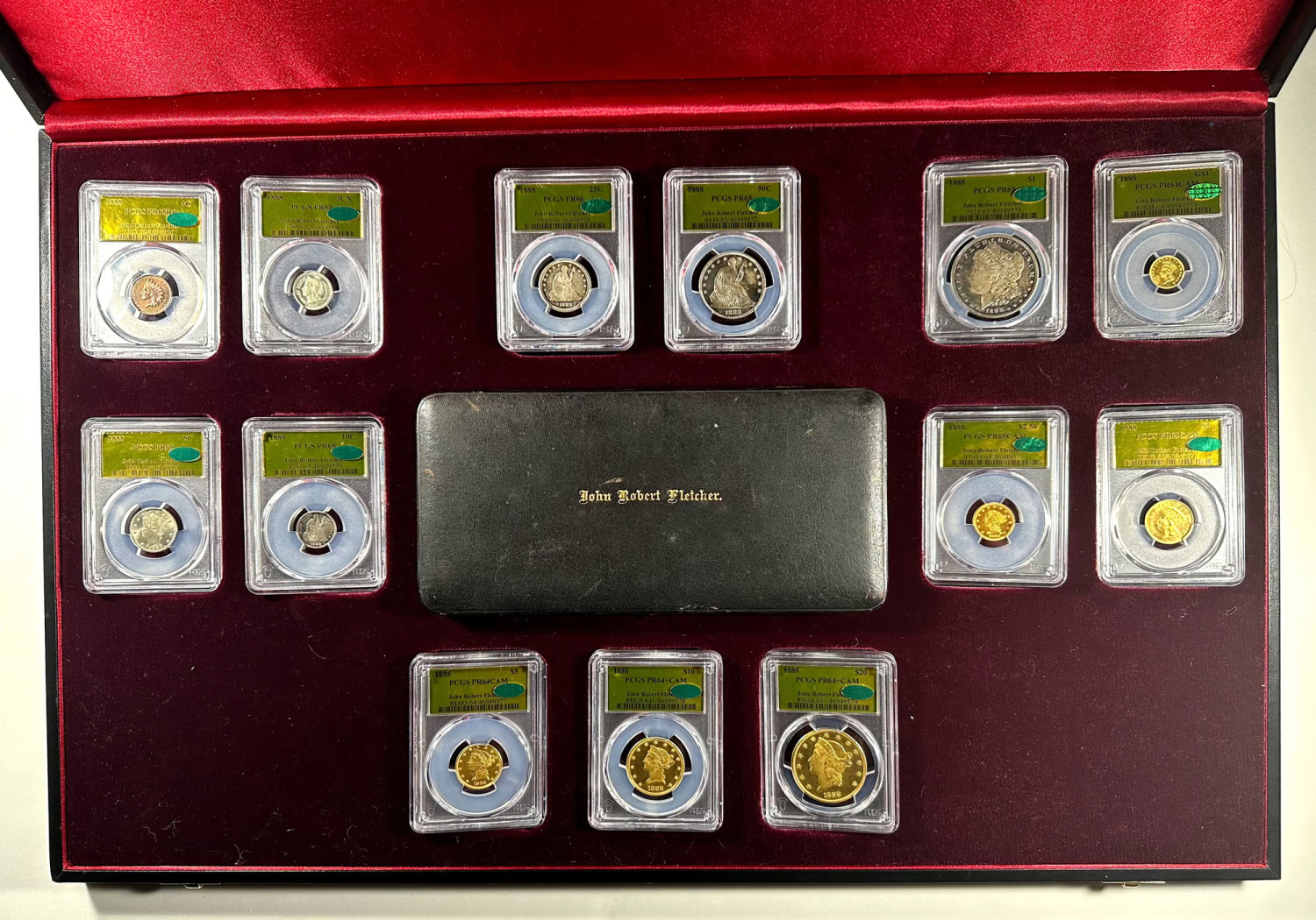 Original 1888 Complete Proof Set Including All Gold Graded by PCGS/(CAC ...
