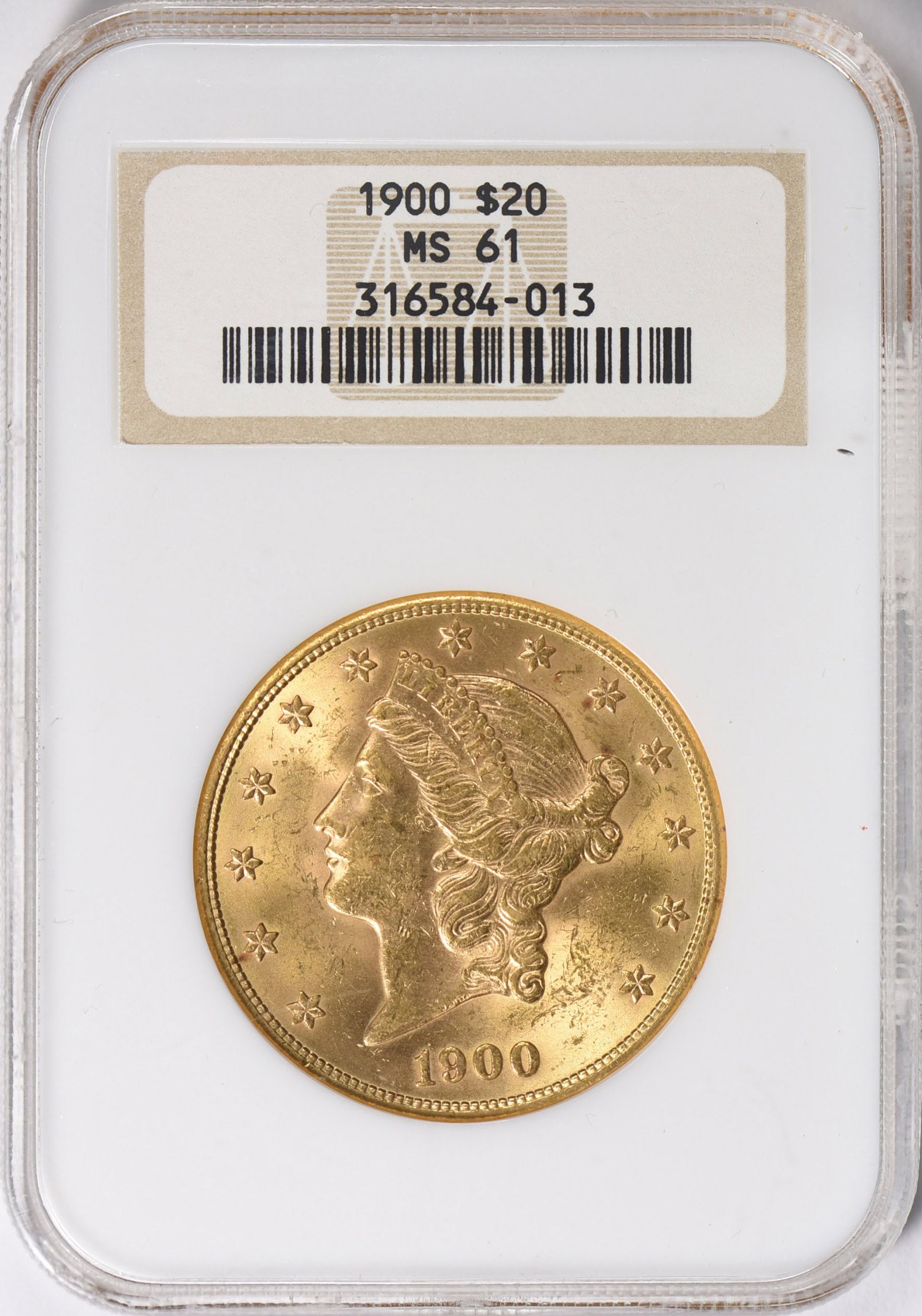 1900 Liberty Gold Double Eagle NGC MS-61 OH (Item 1348235 ...