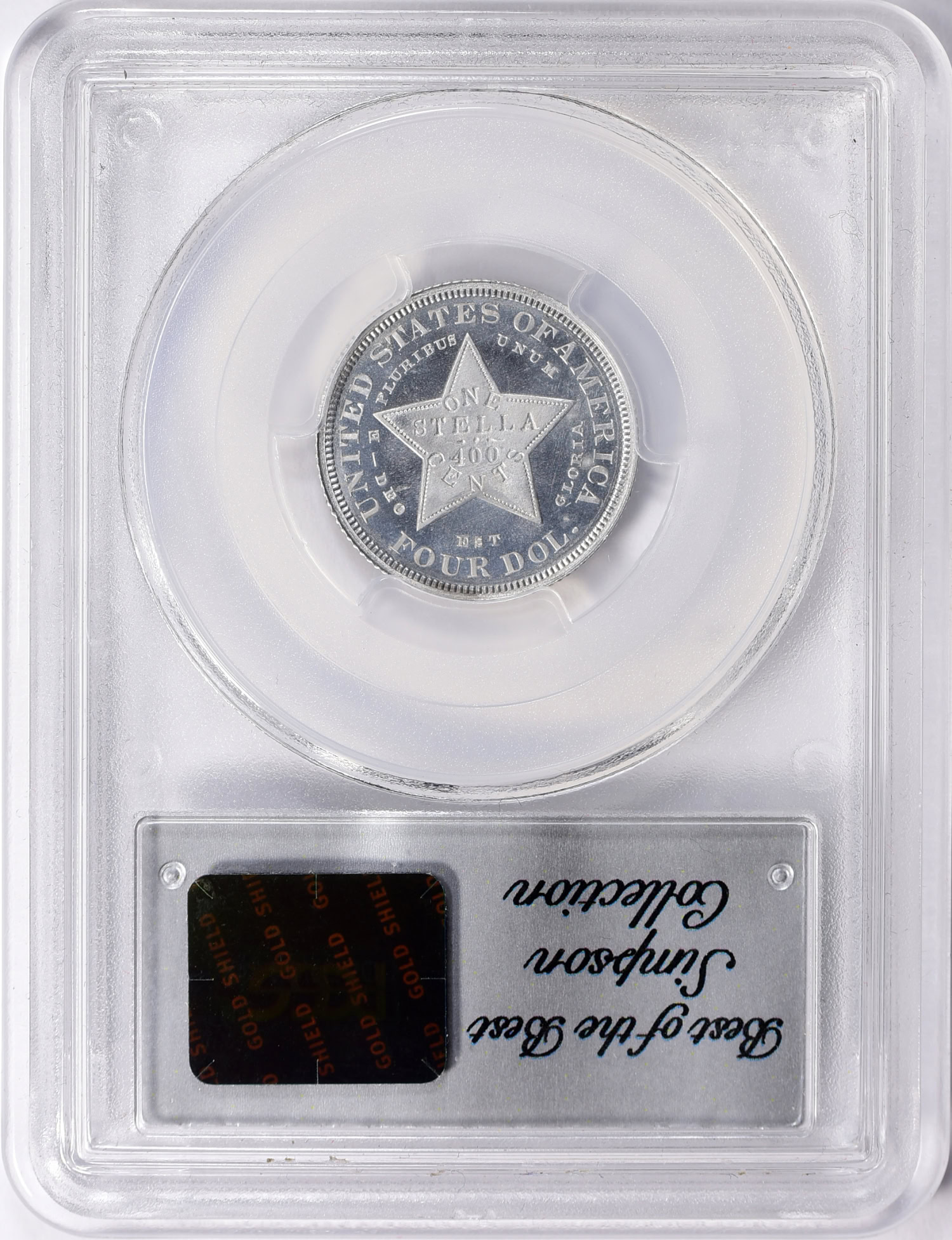 Pattern 1879 Four-Dollar Coiled Hair Stella Struck in Aluminum J-1640 ...