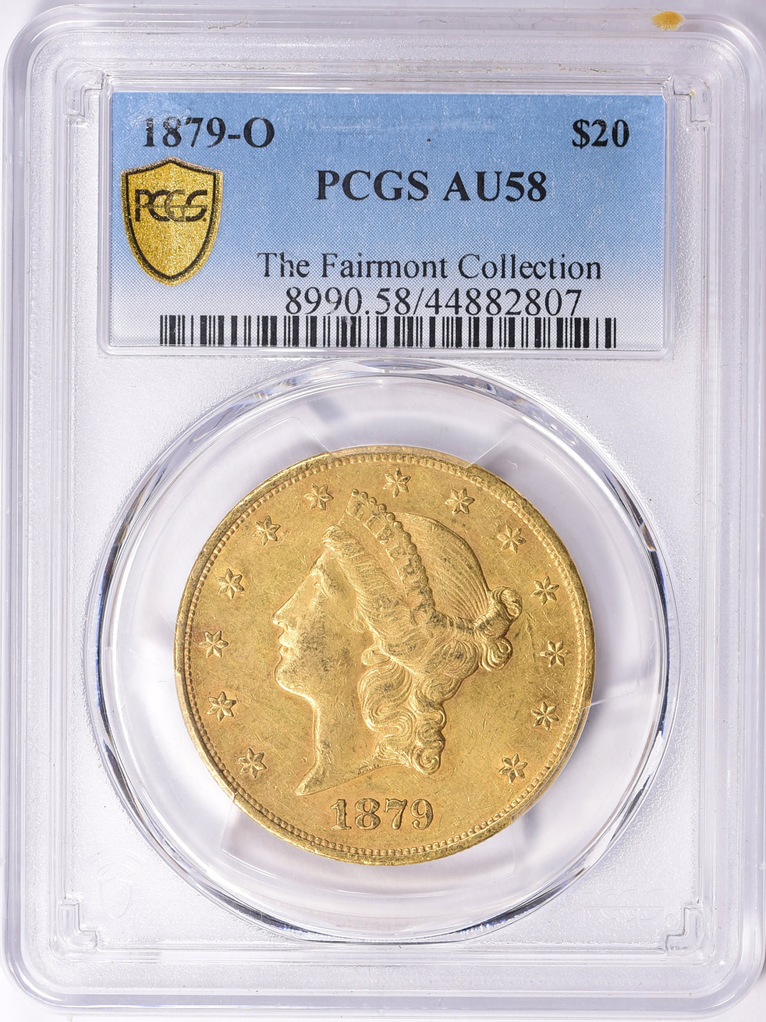 1879-O Liberty Gold Double Eagle PCGS AU-58 (The Fairmont Collection) (Item 1351001 ...