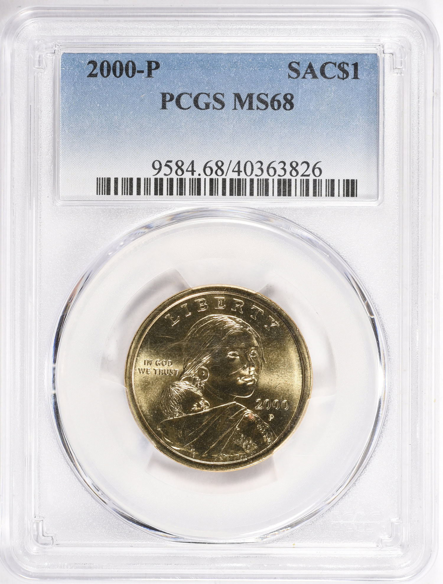 2000-P Sacagawea Dollar PCGS MS-68 (Item 1355013) | GreatCollections ...