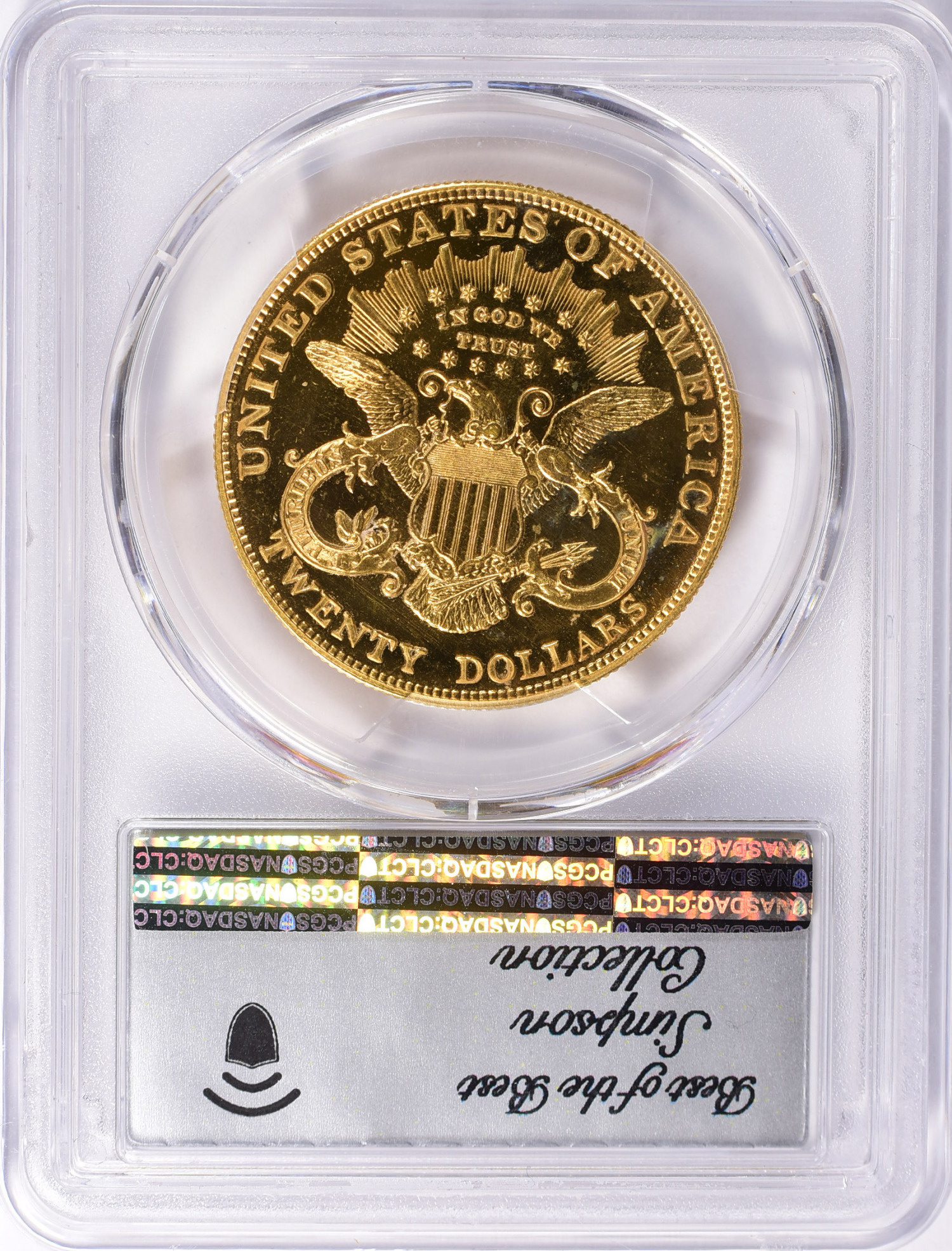 1906 Liberty Gold Double Eagle PCGS Proof-65 CAMEO (CAC Green) (Simpson ...