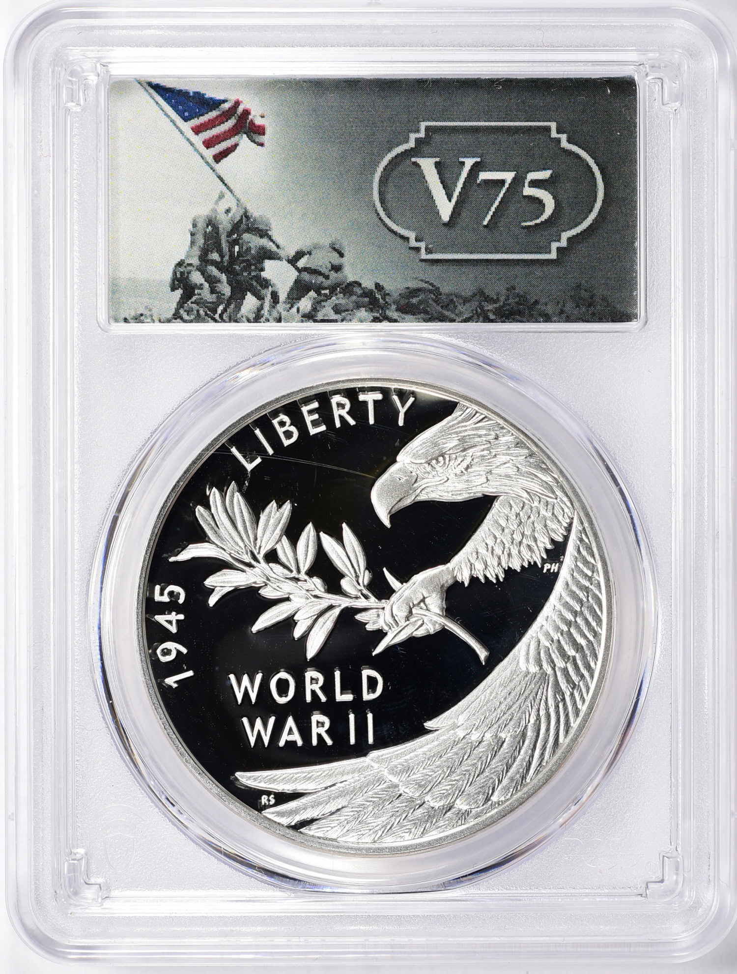 (2020) End of World War II 75th Anniversary Silver Medal PCGS Proof-69 ...