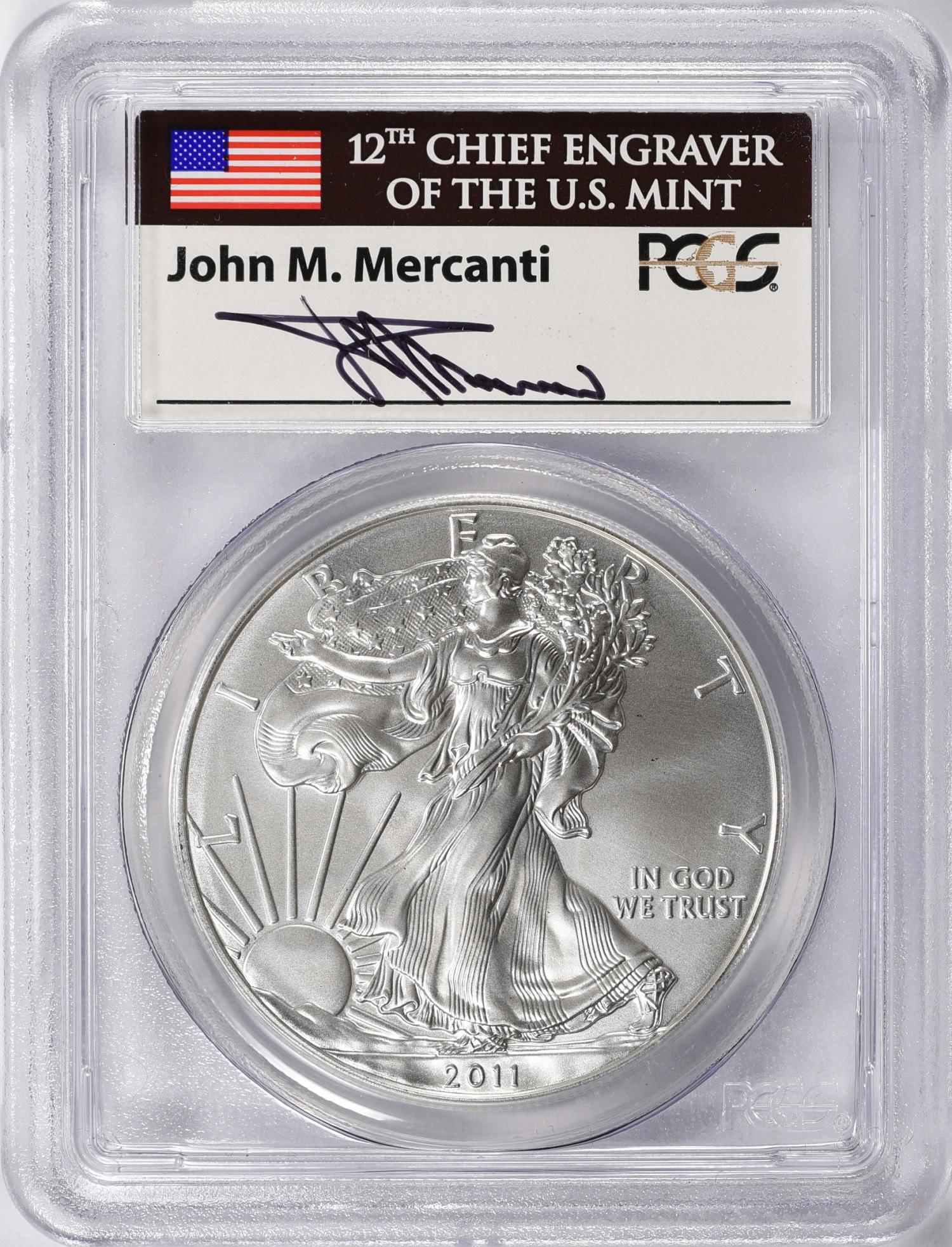 2011-S $1 Silver Eagle 25th Anniversary First Strike PCGS MS-69 ...