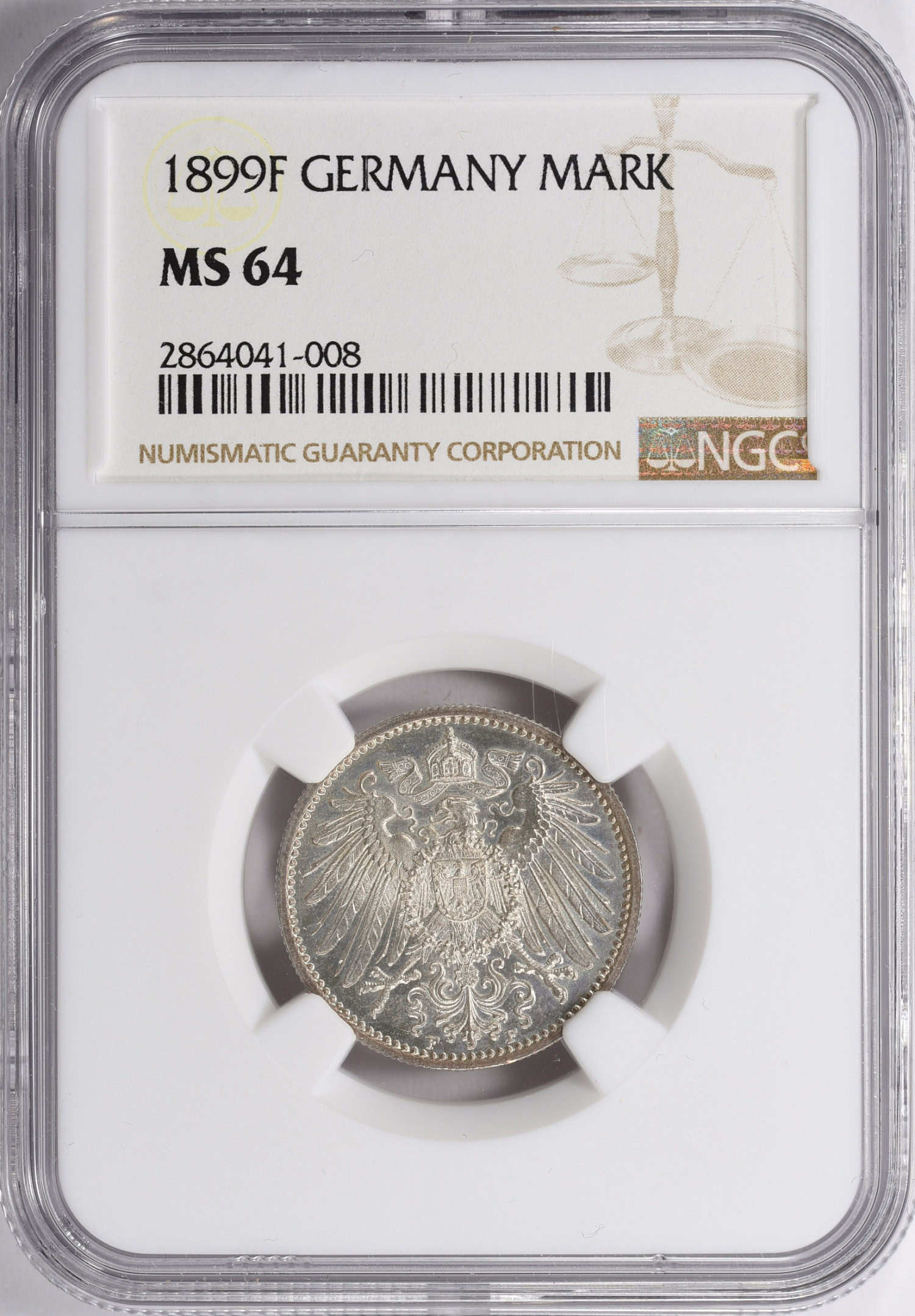 Germany 1899-F Silver Mark KM-14 NGC MS-64 (Item 1379715 ...