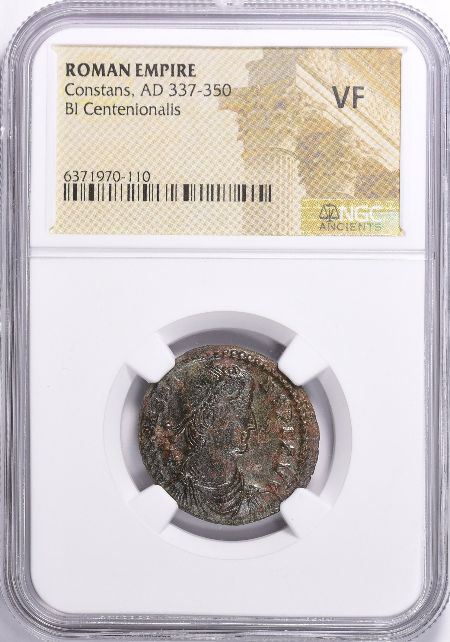 Ancient Roman Empire, Constans (A.D. 337-350) BI Centenionalis NGC VF ...
