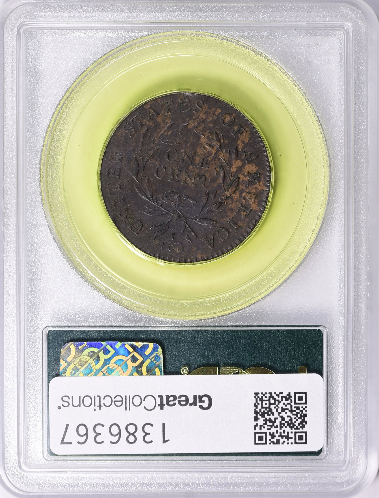 1794 Liberty Cap Cent Head of 1793 PCGS XF-40 BN OGH (Item 1386367 ...