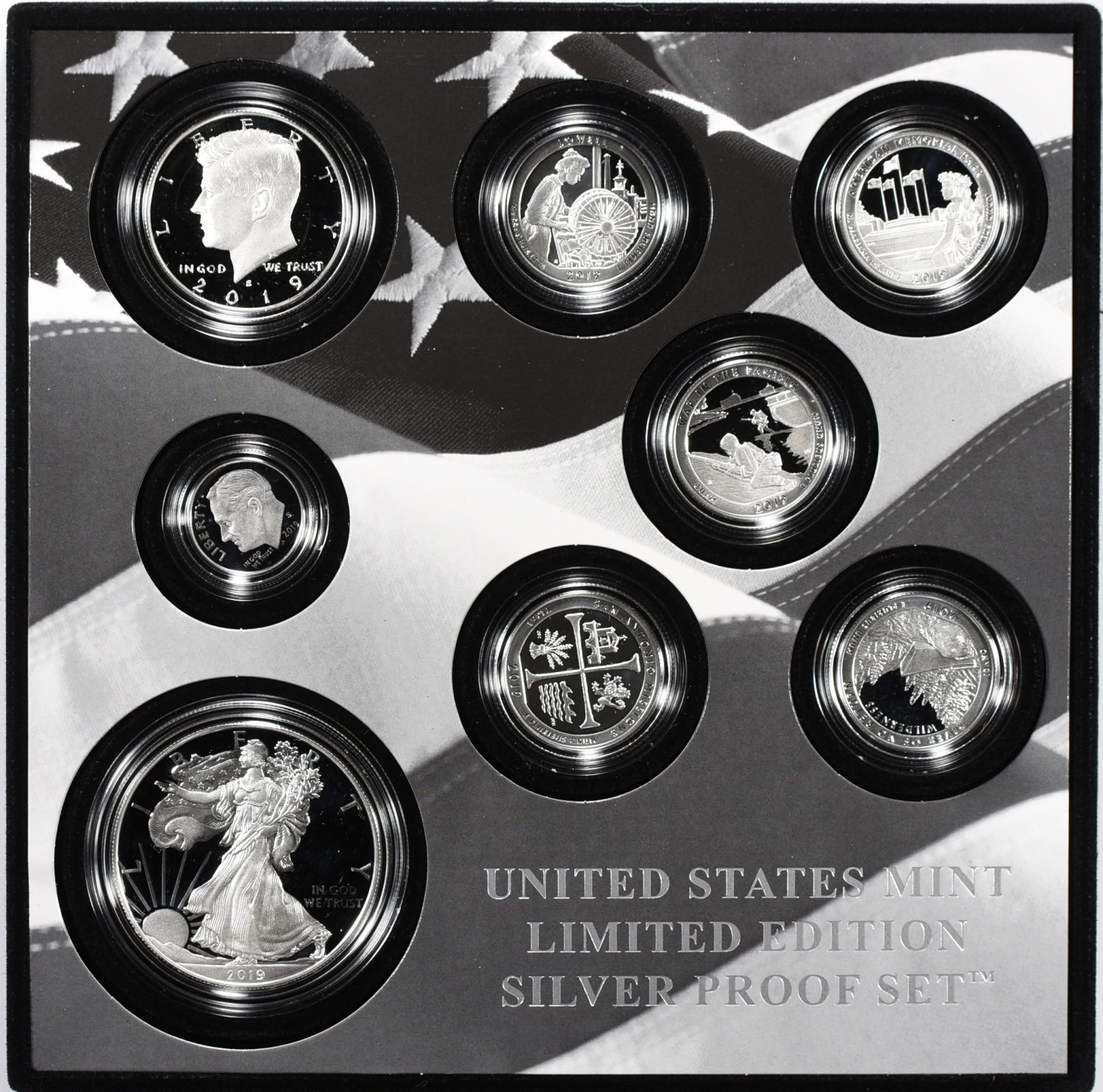 2019 U.S. Mint Limited Edition Silver Proof Set Uncertified in Original ...