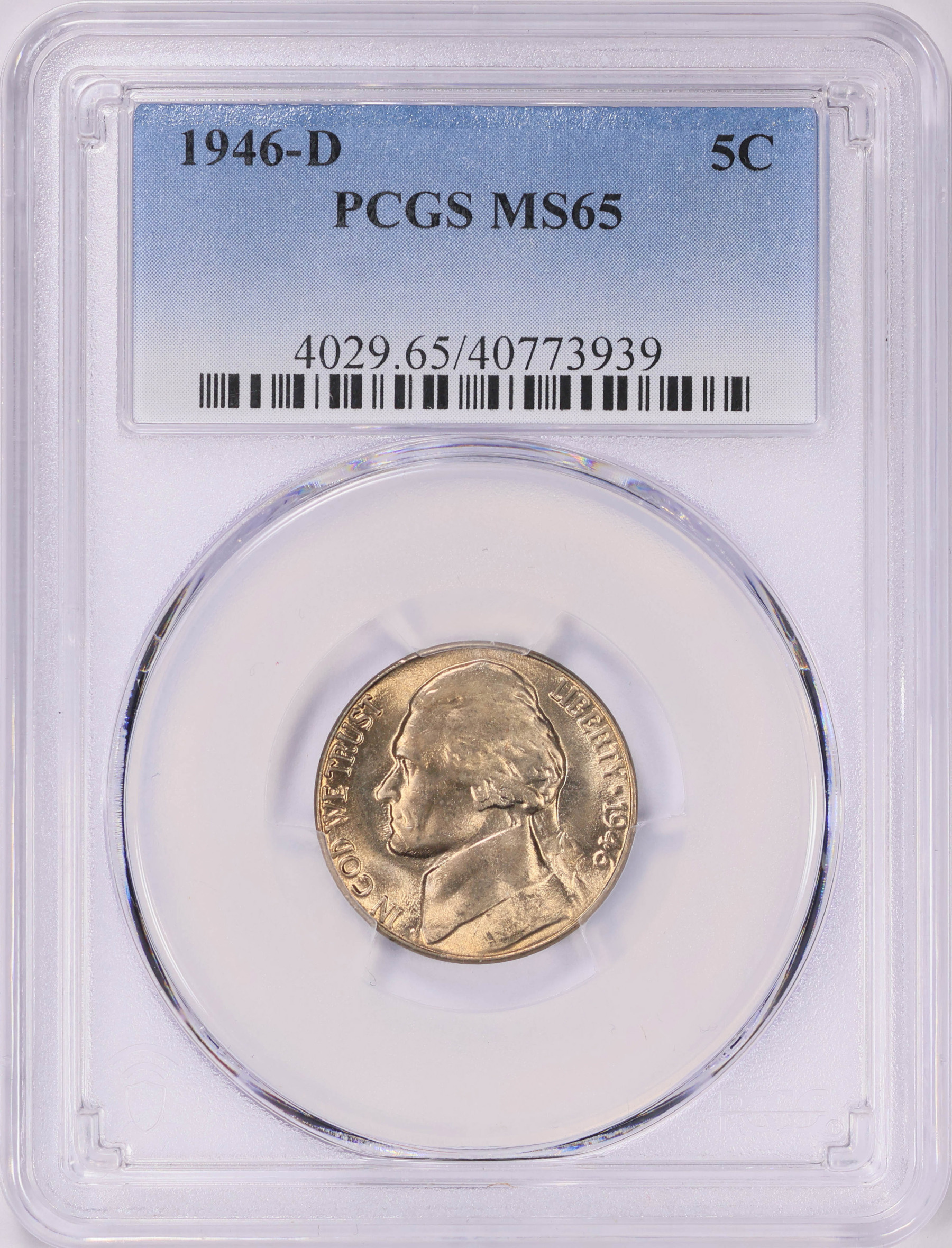 1946-D Jefferson Nickel PCGS MS-65 (Item 1397892) | GreatCollections Coin Auctions