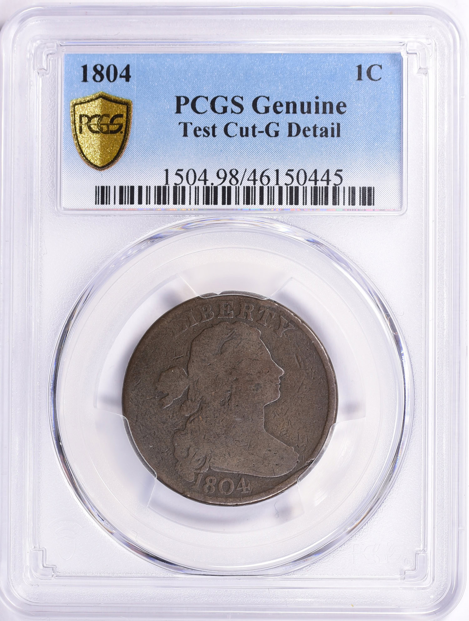 1804 Draped Bust Cent PCGS Genuine Good Details (Item 1407755 ...
