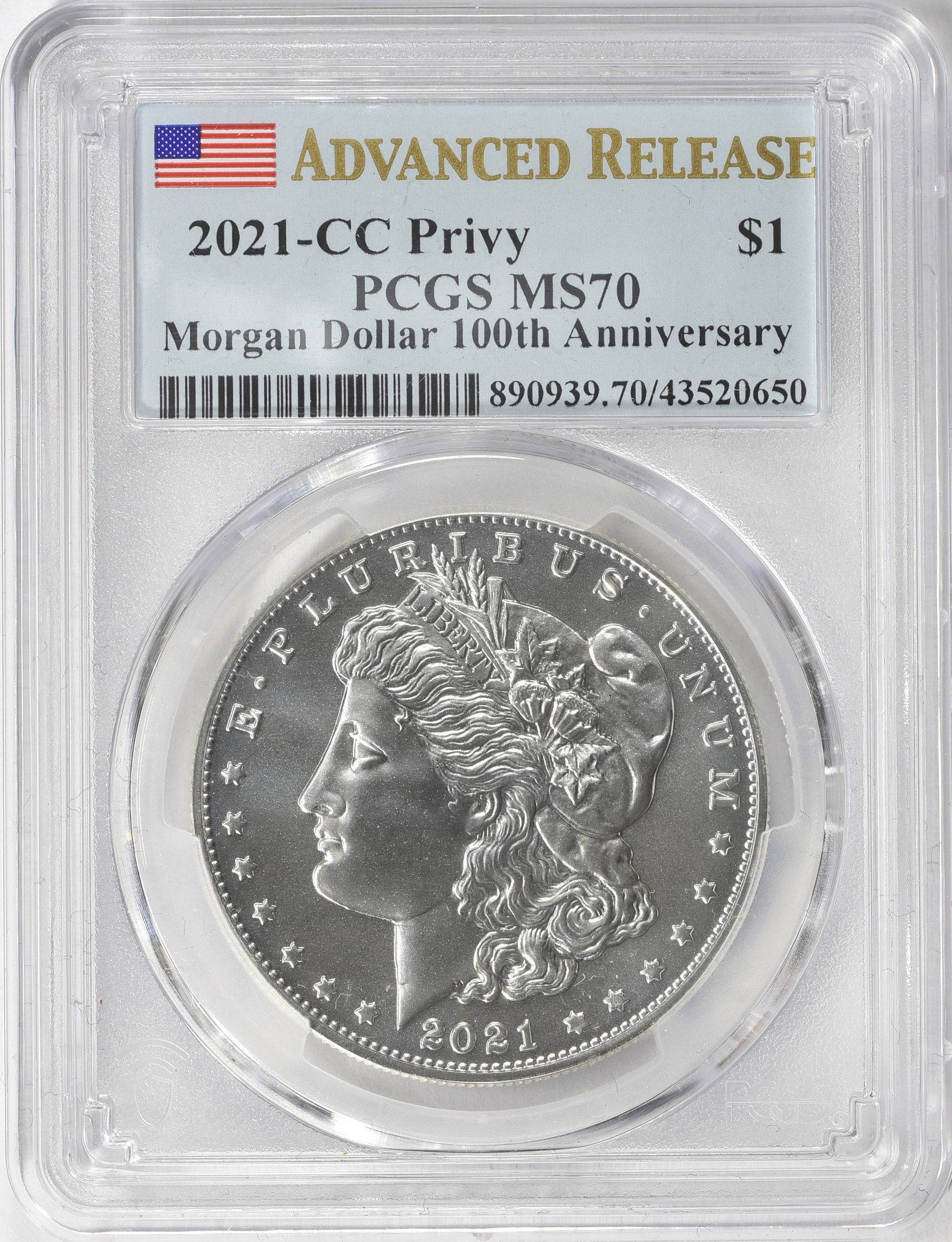 2021-CC Privy Morgan Silver Dollar CC Privy 100th Anniversary Advanced ...