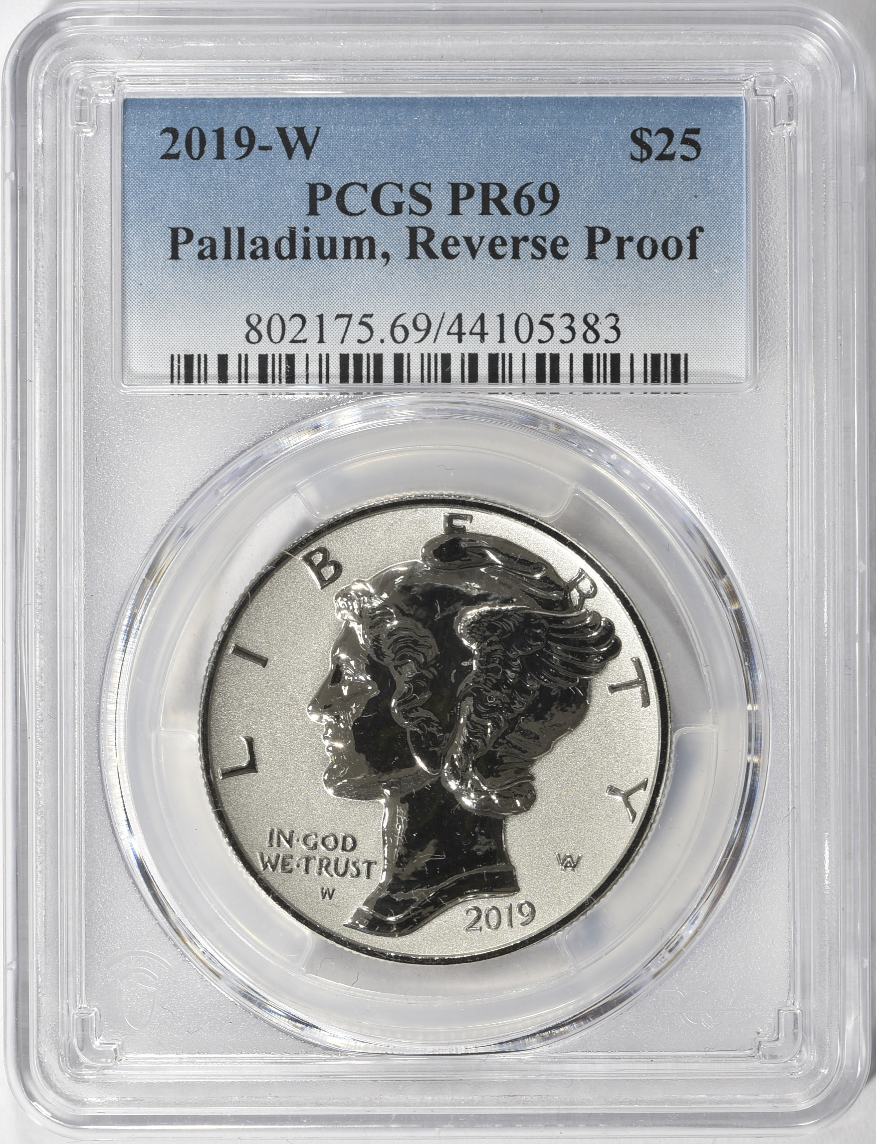 2019-W $25 American Liberty Palladium Reverse Proof PCGS Proof-69 (Item ...