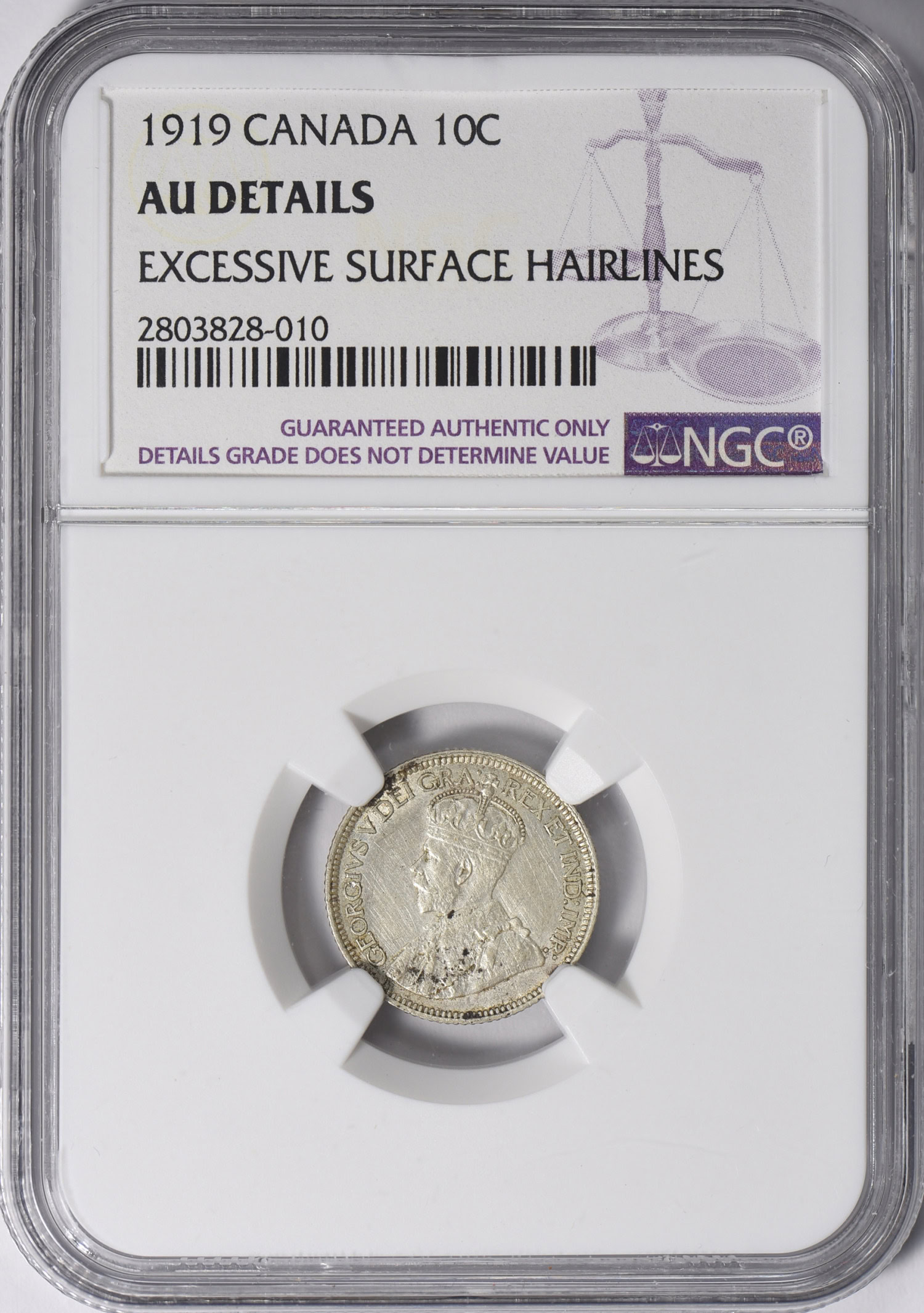 Canada 1919 Silver 5 Cents KM-22 NGC AU Details (Item 1417900 ...