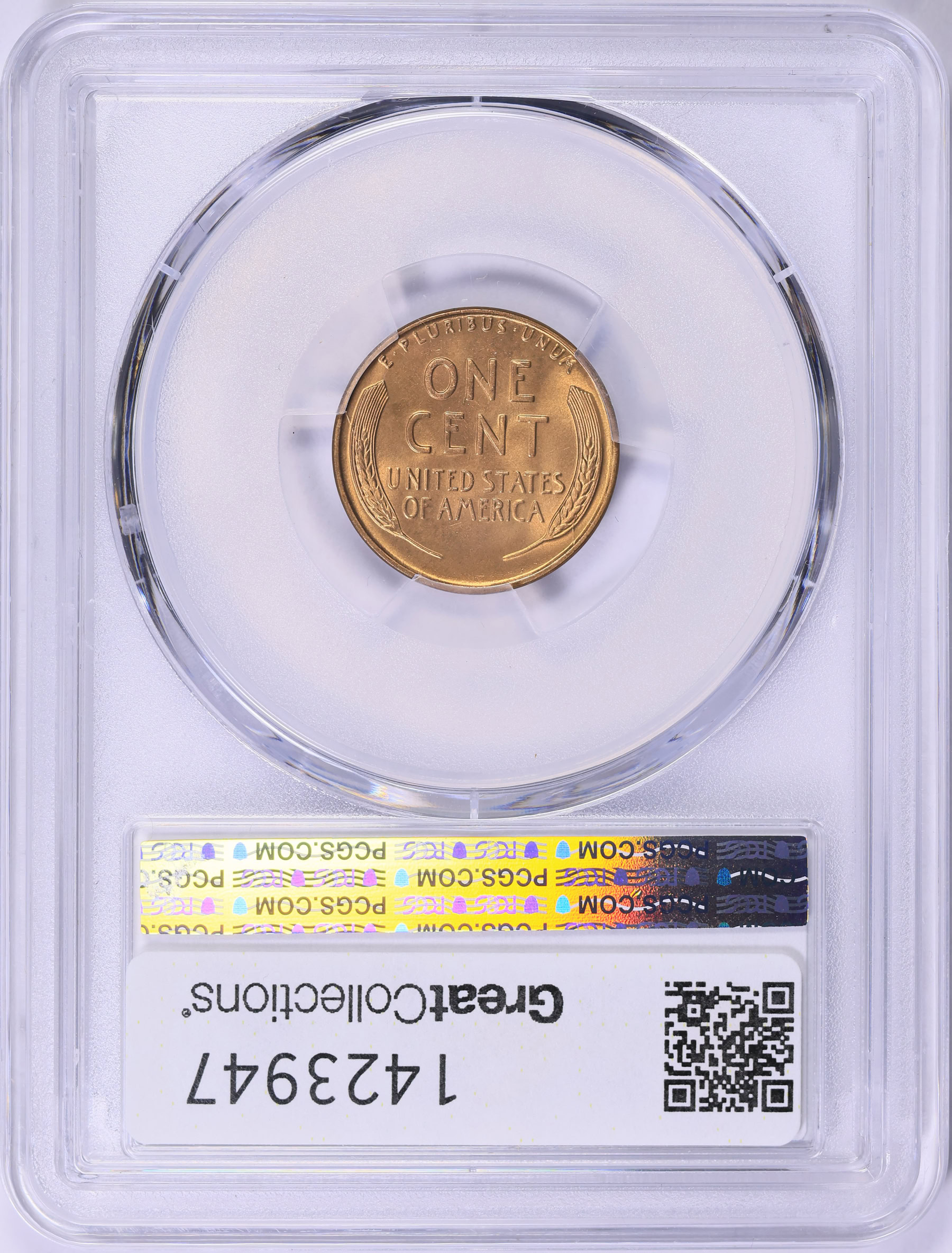 1937-S Lincoln Cent PCGS MS-67+ RD (CAC Green) (Item 1423947) | GreatCollections Coin Auctions