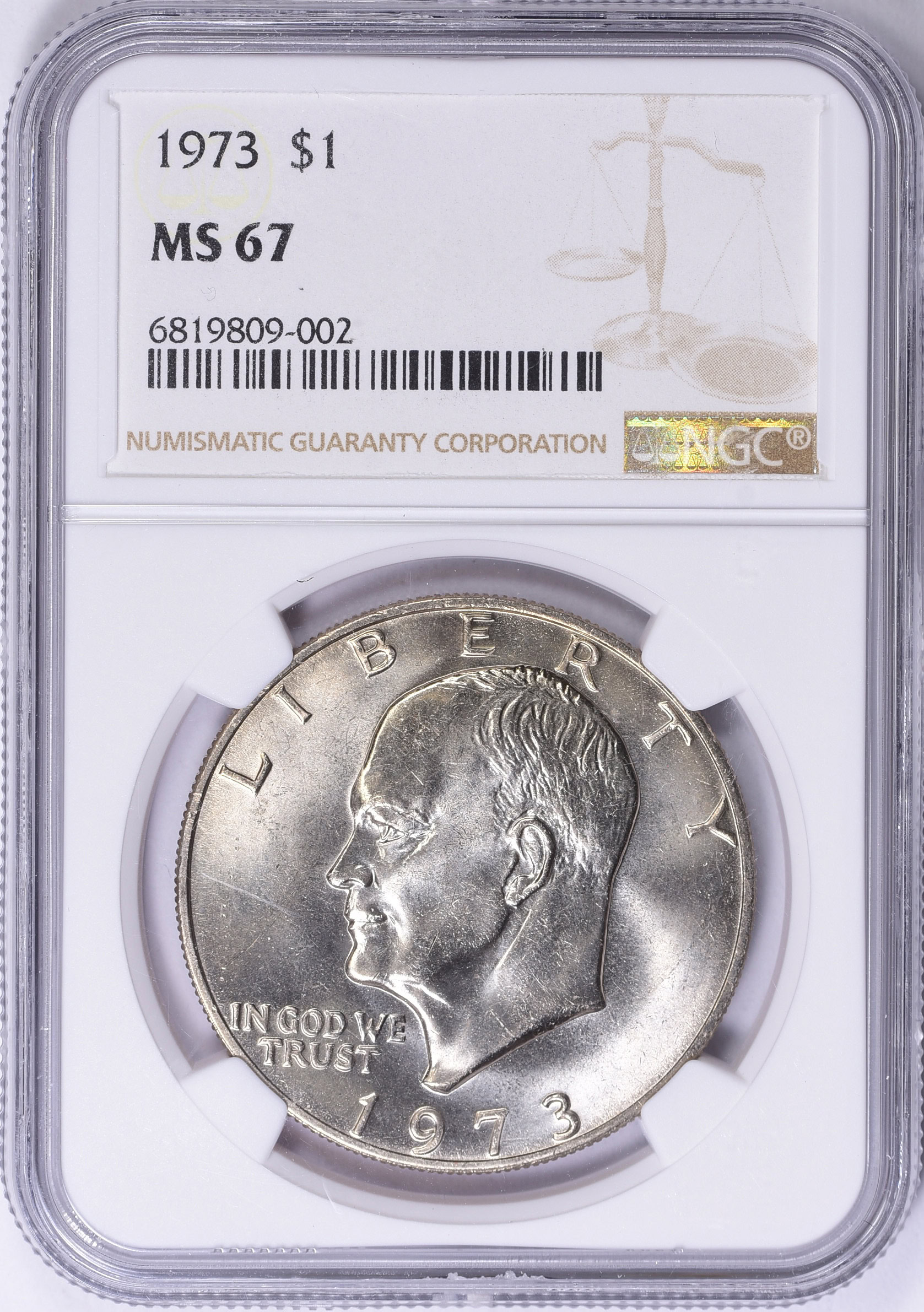 1973 Eisenhower Dollar NGC MS-67 (Item 1423997) | GreatCollections Coin ...