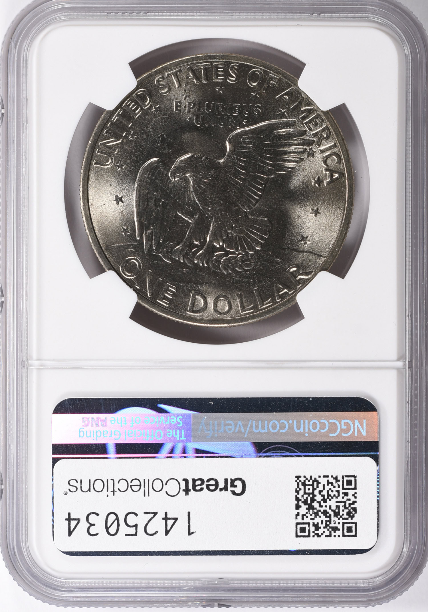 1971-D Eisenhower Dollar Friendly Eagle FS-901 NGC MS-65 (Item 1425034 ...