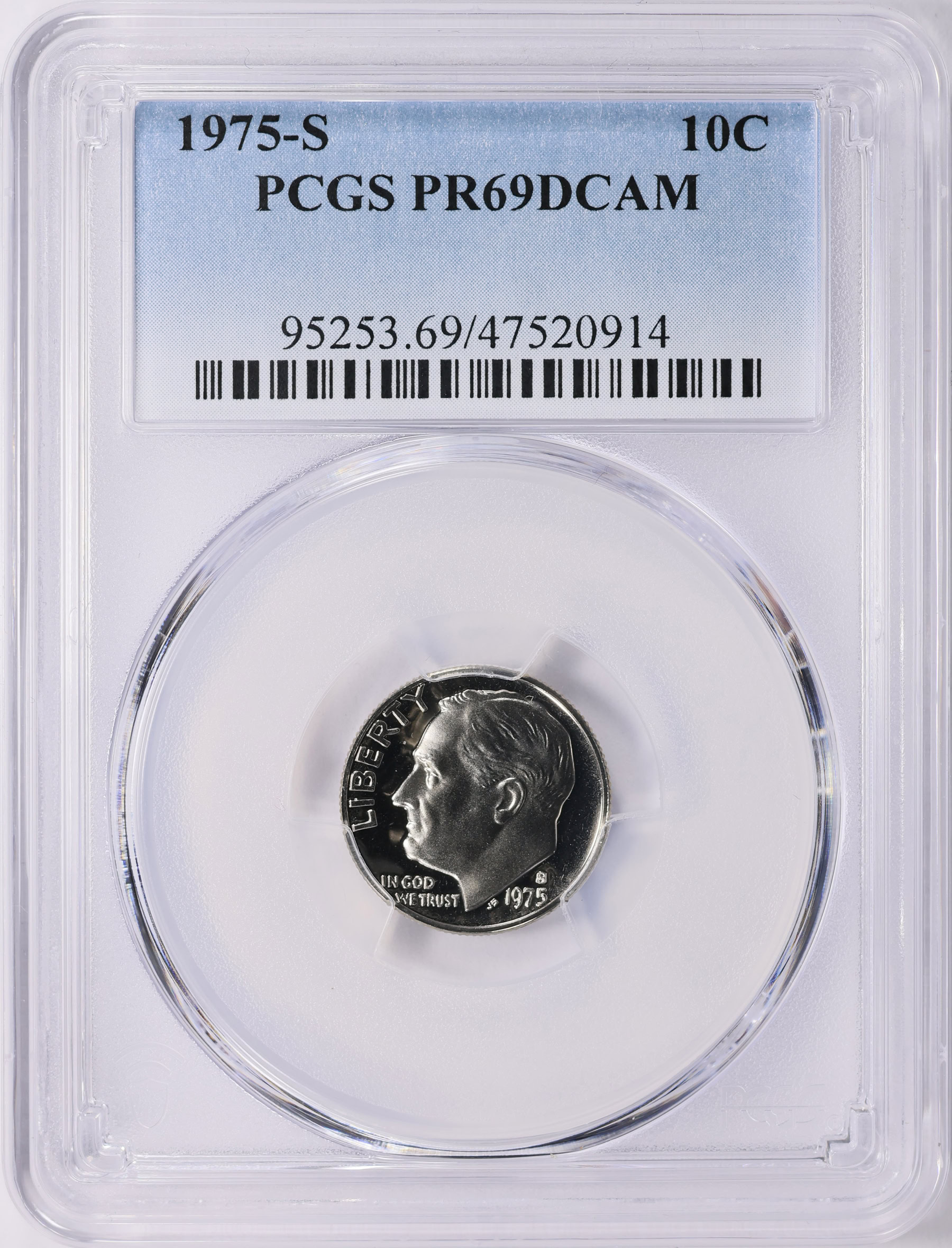1975-S Roosevelt Dime PCGS Proof-69 DCAM (Item 1429329 ...