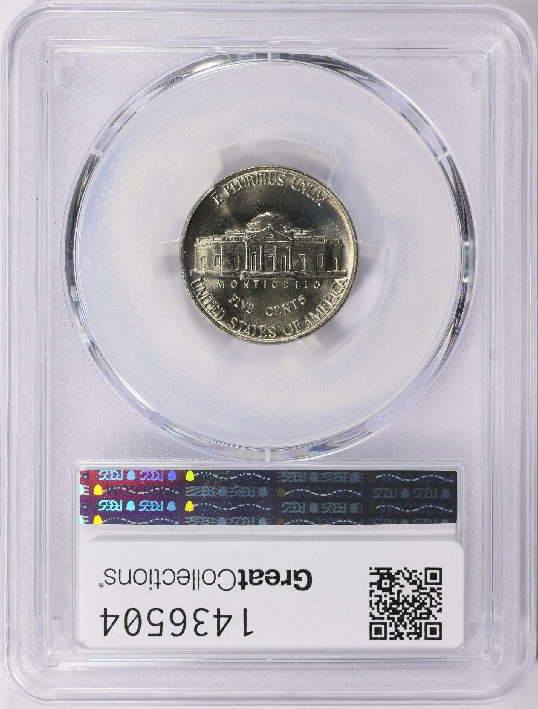 1985-D Jefferson Nickel PCGS MS-65 (Item 1436504) | GreatCollections ...