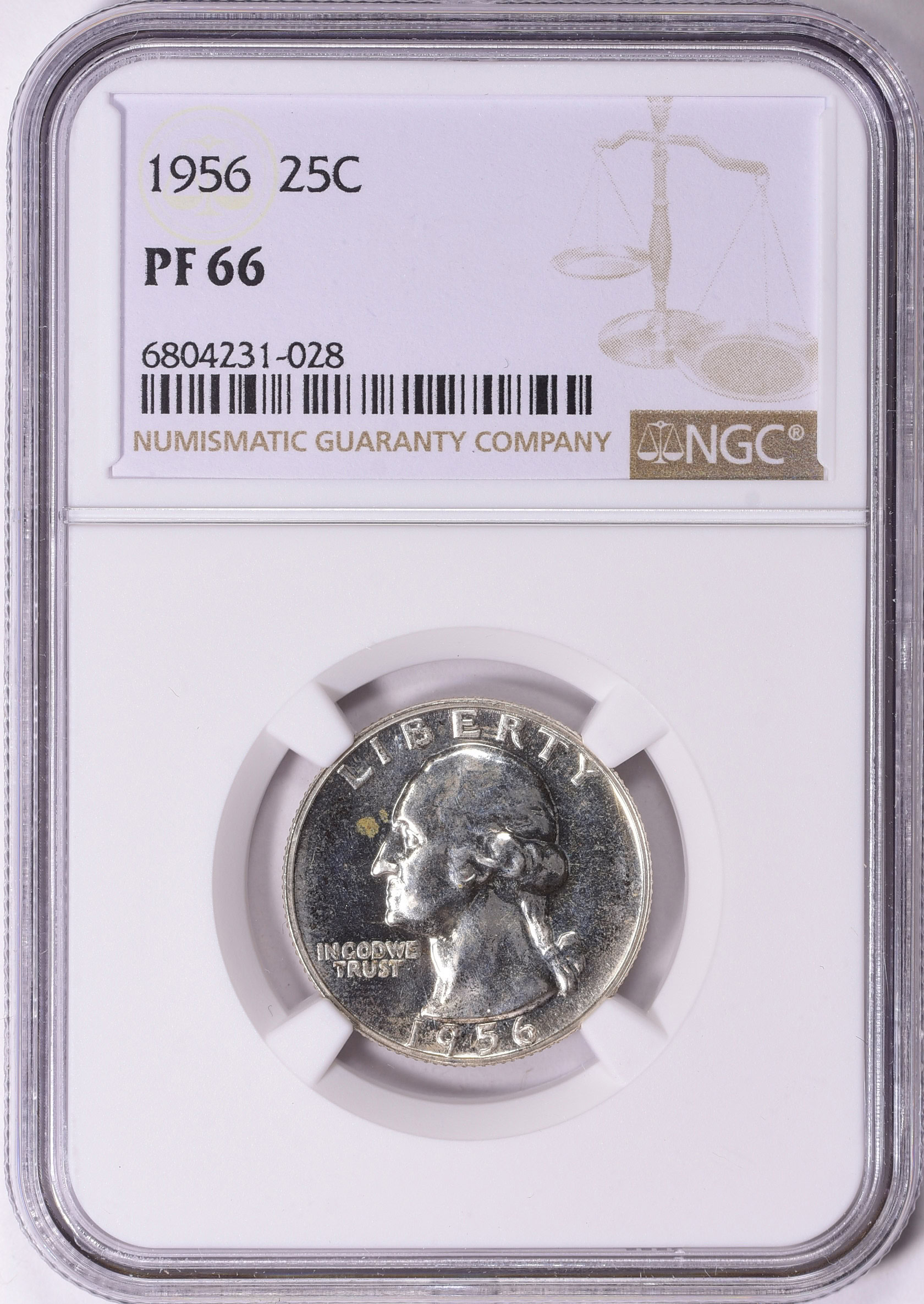 1956 Washington Quarter NGC Proof-66 (Item 1448575) | GreatCollections ...
