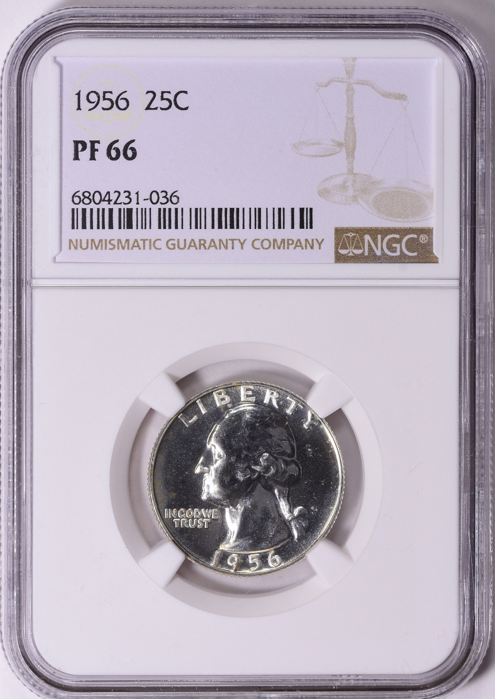 1956 Washington Quarter NGC Proof-66 (Item 1448578) | GreatCollections ...