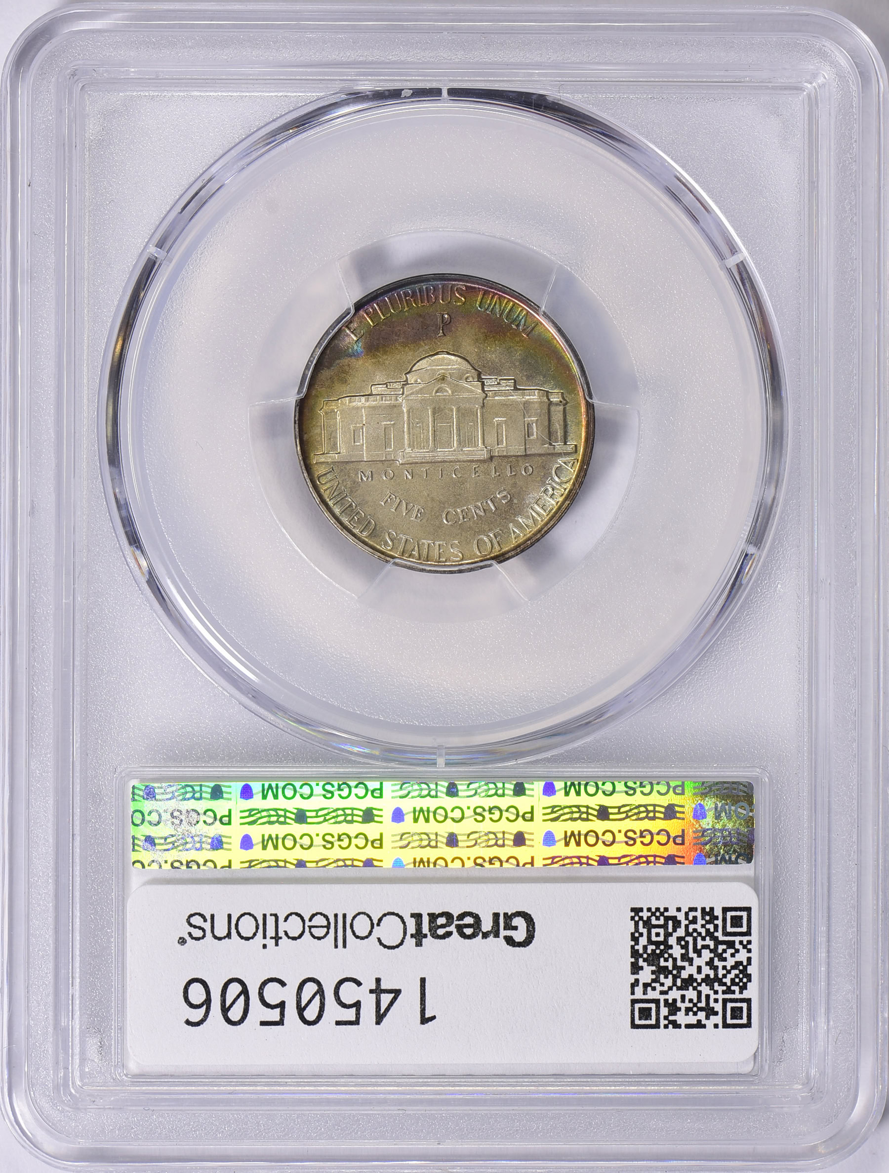 1942-P Jefferson Nickel Type 2 PCGS Proof-68 (CAC Green) (Toned) (Item ...