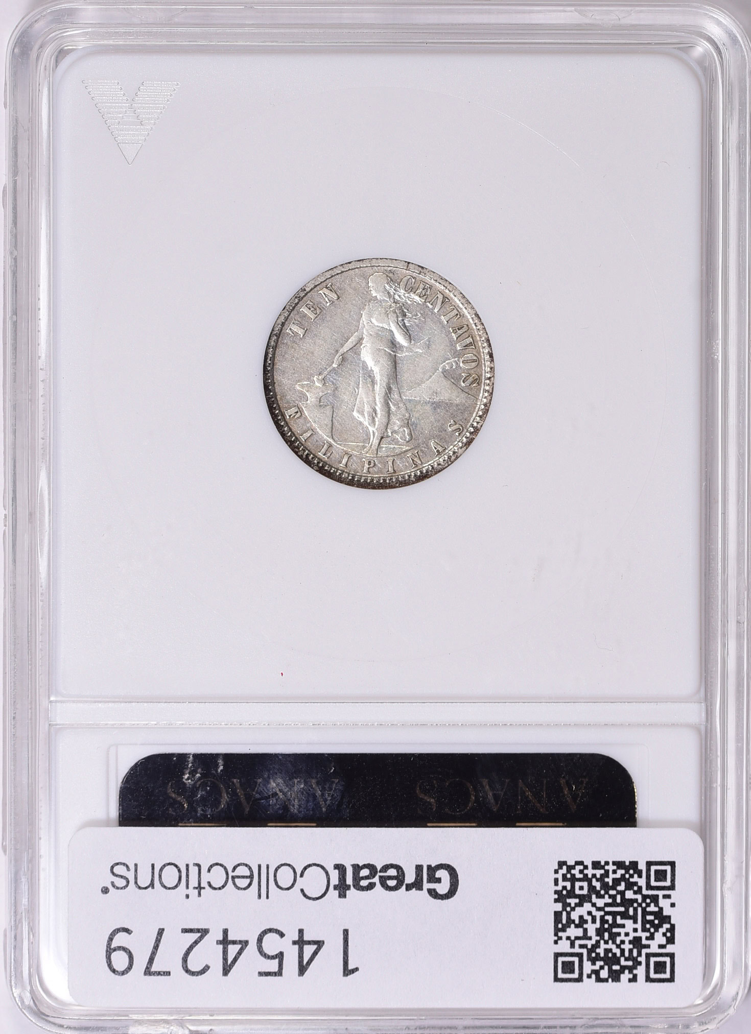 1912-S/S U.S. & Republic Philippines Issues Ten Centavos Allen-8.08a ...