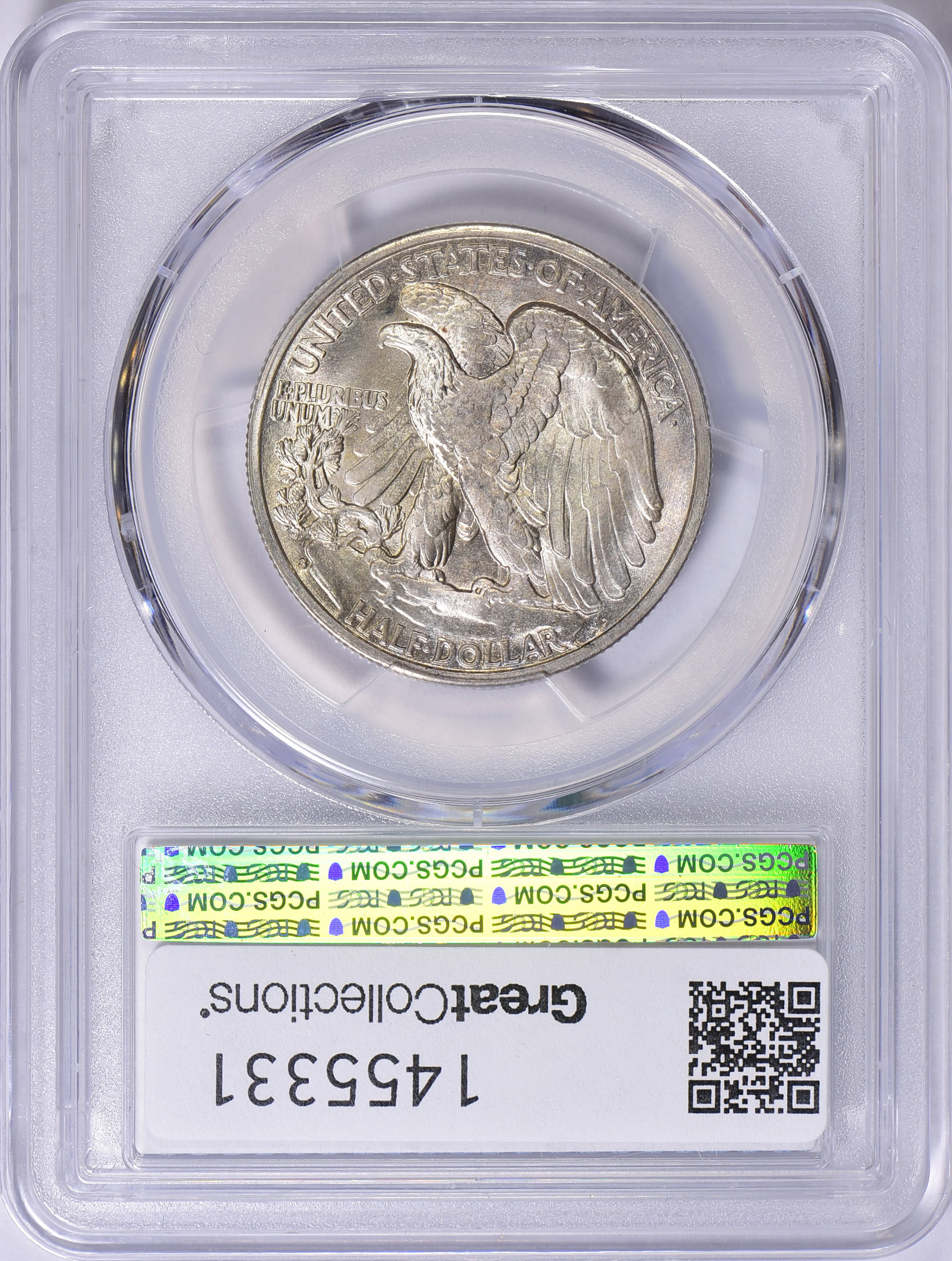 1929-S Walking Liberty Half Dollar PCGS MS-66 (CAC Green) (Item 1455331) | GreatCollections Coin ...