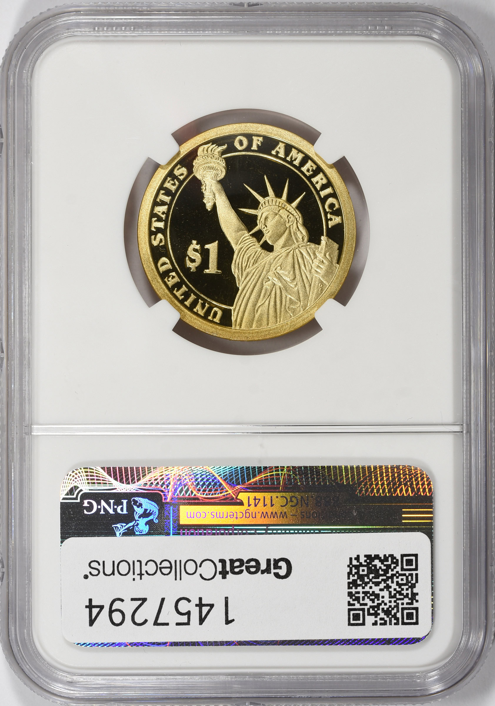 2008-S Presidential Dollar James Monroe Fifth President NGC Proof-70 UC ...