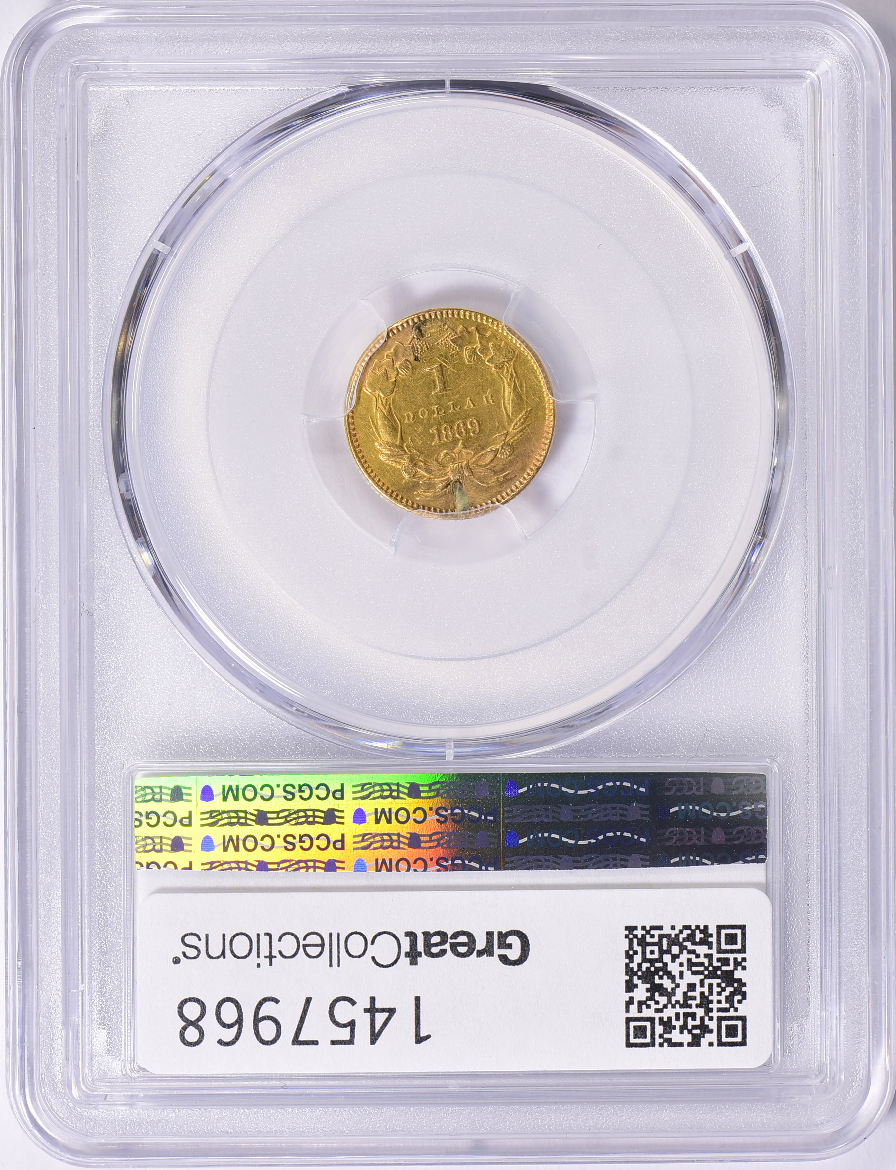 1869 Indian Princess Gold Dollar PCGS Genuine XF Details (Item 1457968 ...
