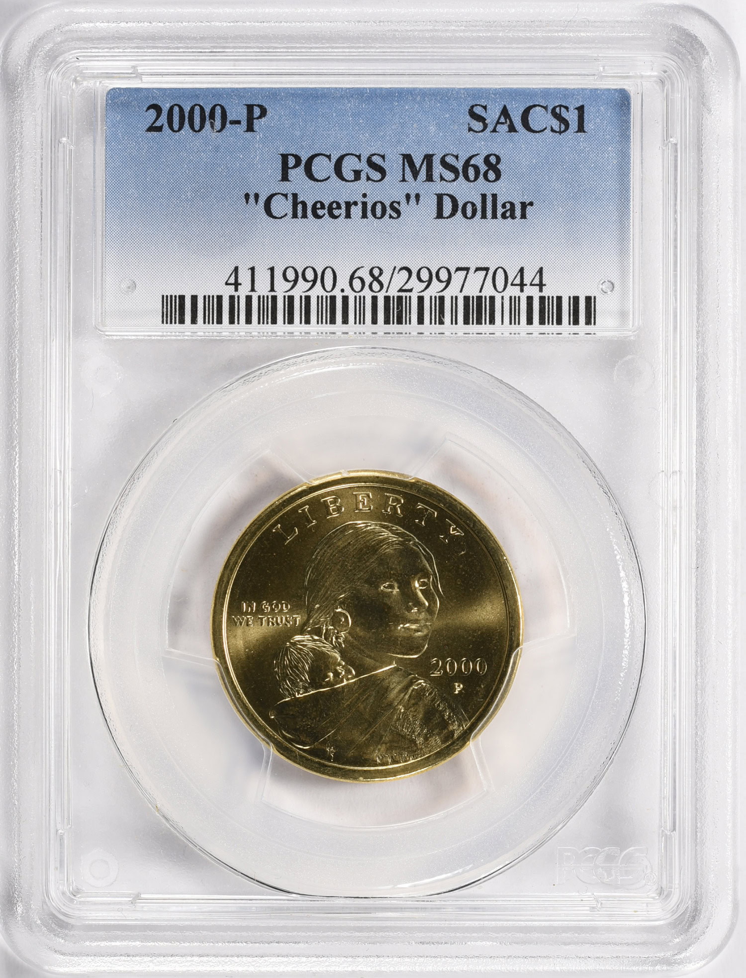 2000-P Sacagawea Dollar Cheerios Dollar PCGS MS-68 (Item 1459289 ...